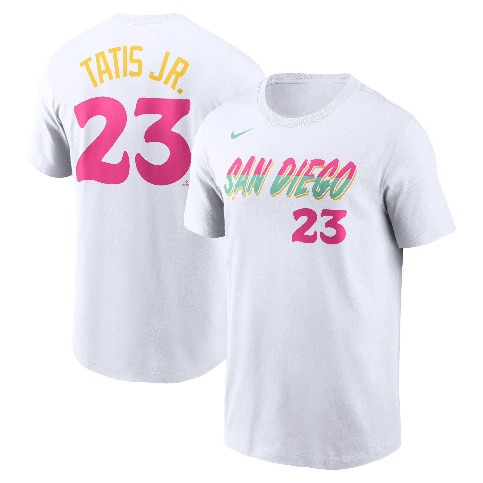Men's Nike Fernando Tatis Jr. White San Diego Padres City Connect Name ...