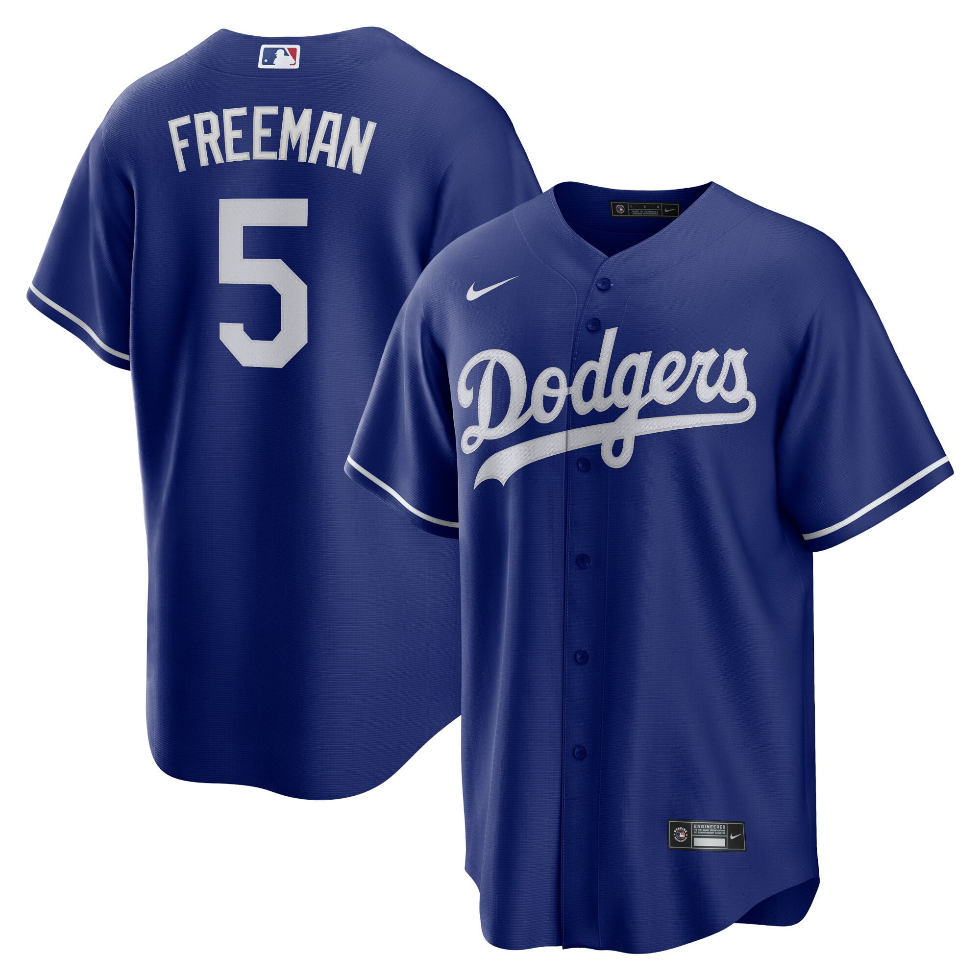 Men's Nike Freddie Freeman Royal Los Angeles Dodgers Alternate Replica ...
