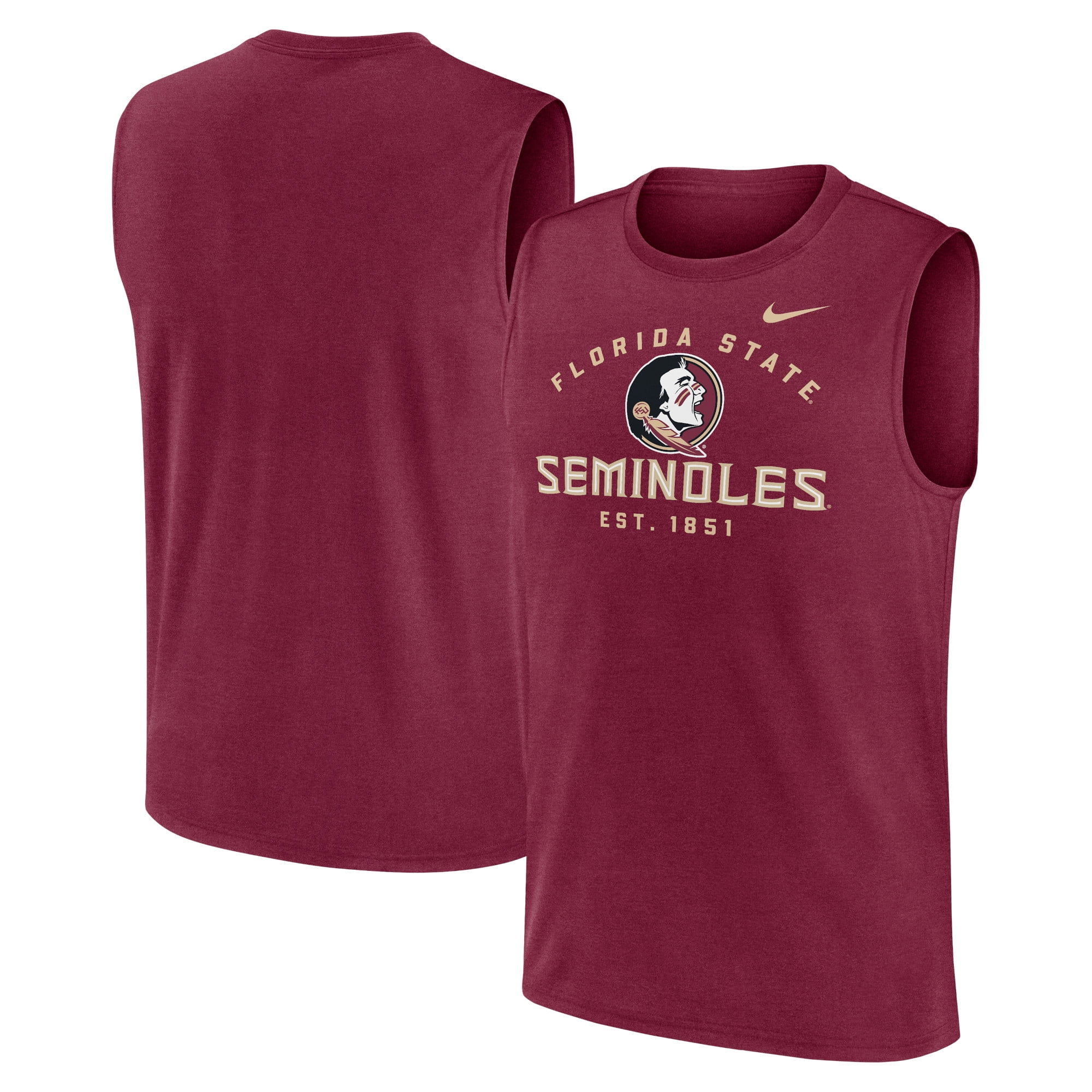 Men's Nike Garnet Florida State Seminoles Primetime Legend Mascot Lock ...