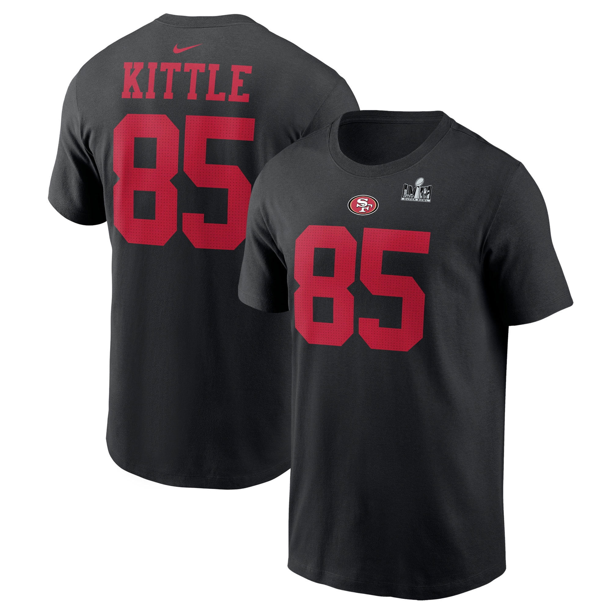 Men's Nike George Kittle Black San Francisco 49ers Super Bowl LVIII ...