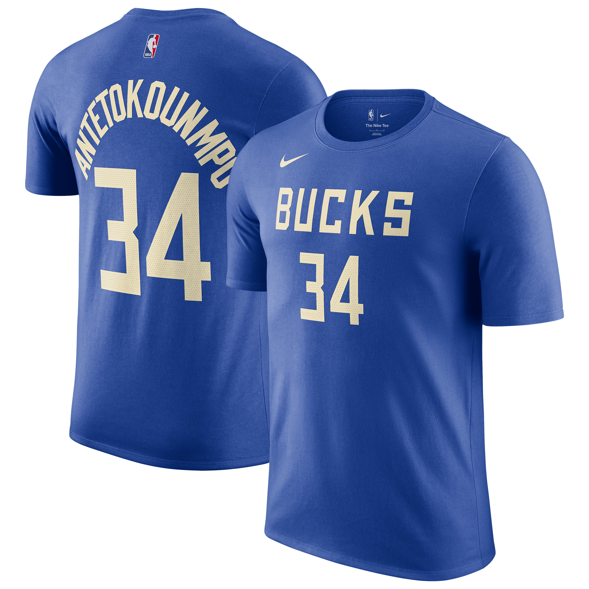 Men's Nike Giannis Antetokounmpo Royal Milwaukee Bucks 2024/25 City ...
