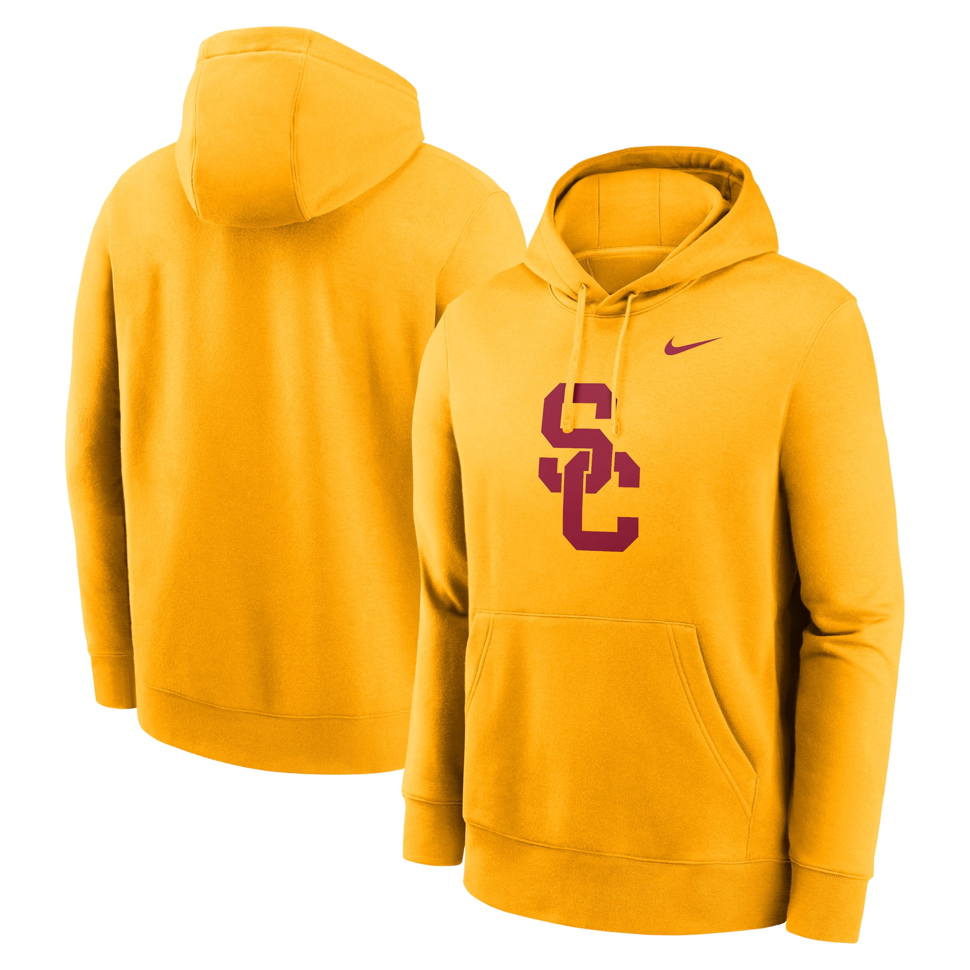 Men's Nike Gold USC Trojans Primetime Club Fleece Pullover Hoodie ...