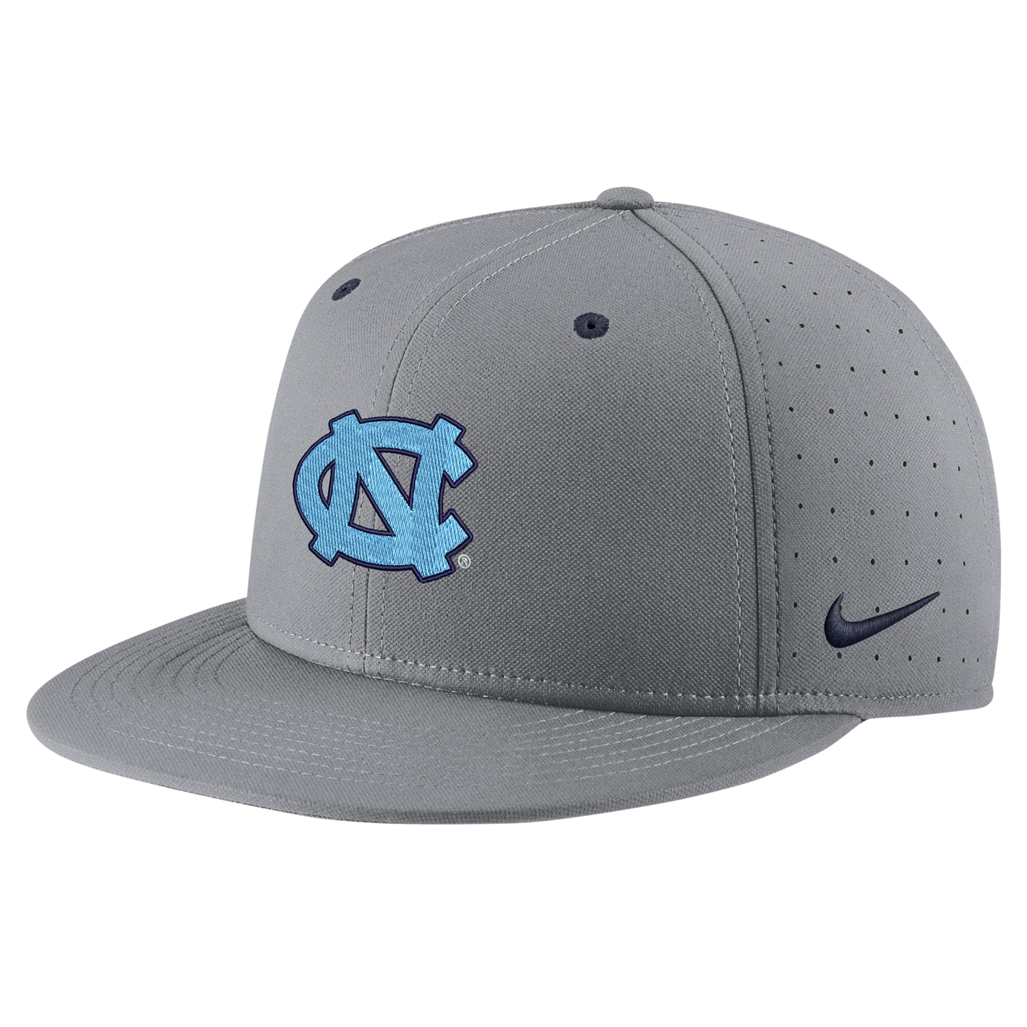 Men's Nike Gray North Carolina Tar Heels USA Side Patch True AeroBill ...