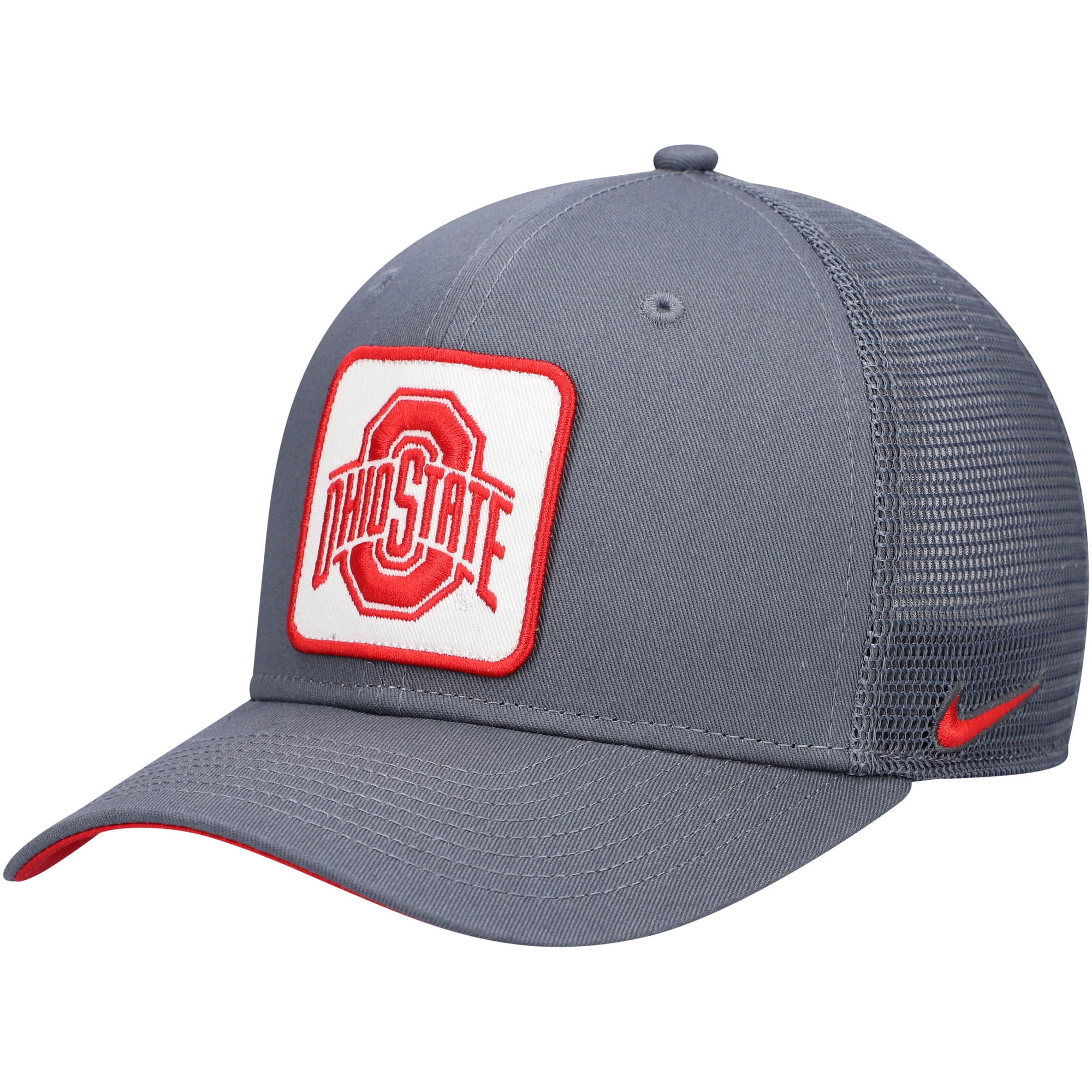 Men's Nike Gray Ohio State Buckeyes Classic99 Trucker Snapback Hat ...