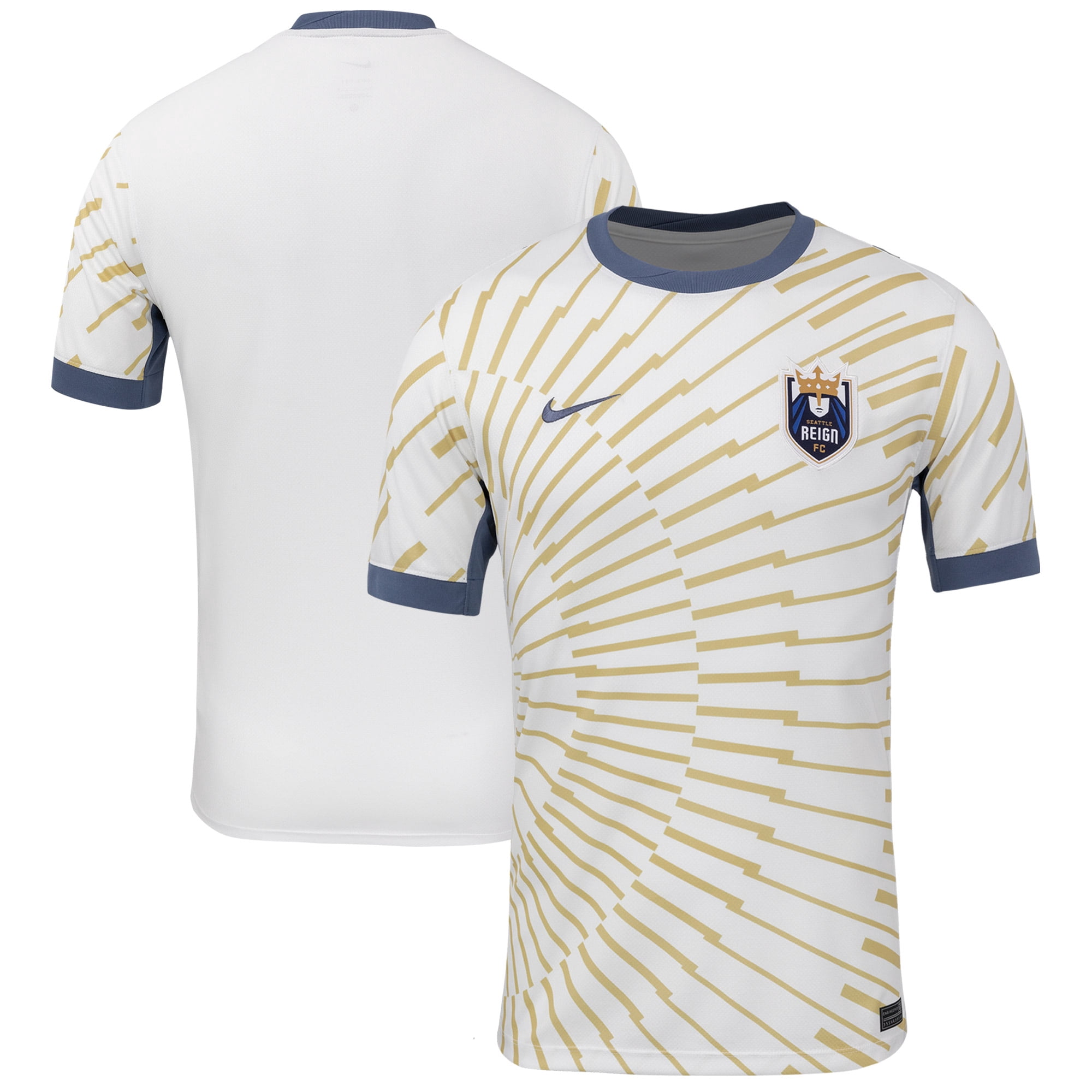 Men's Nike Gray Seattle Reign FC 2025 The Rise Kit Stadium Replica ...