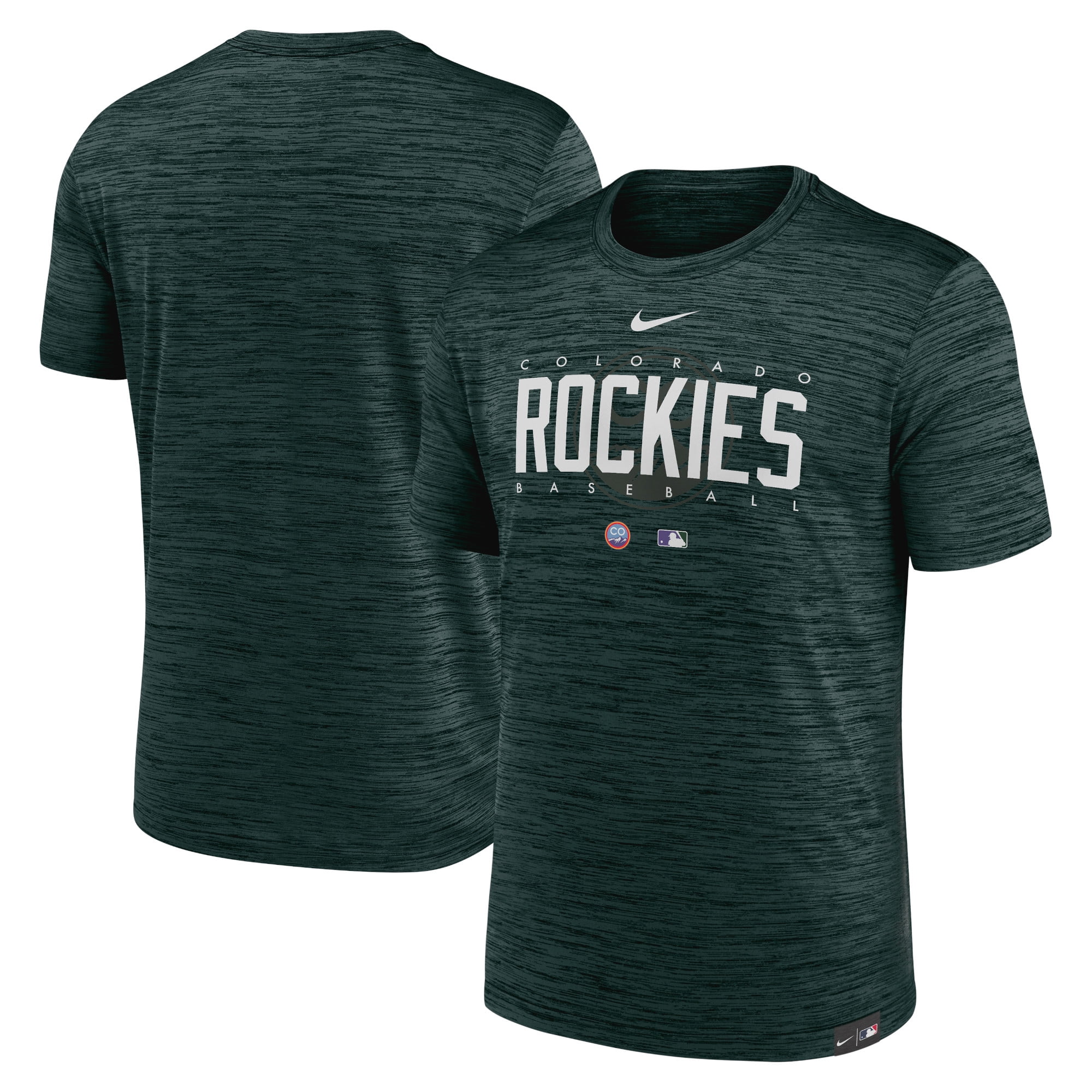 Men's Nike Green Colorado Rockies City Connect Velocity Practice Performance T-Shirt - Walmart.com