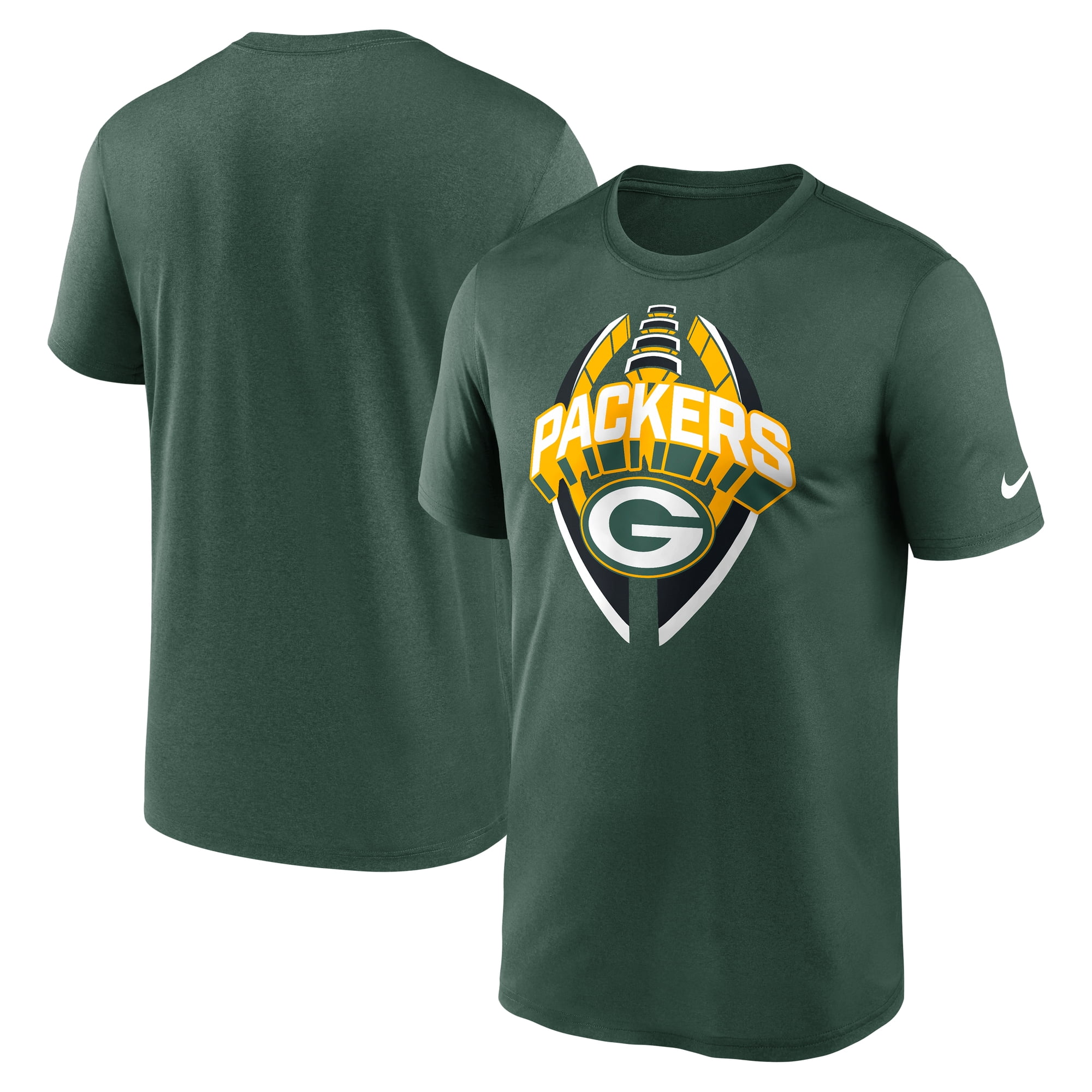 Men's Nike Green Green Bay Packers Legend Icon Performance T-Shirt ...