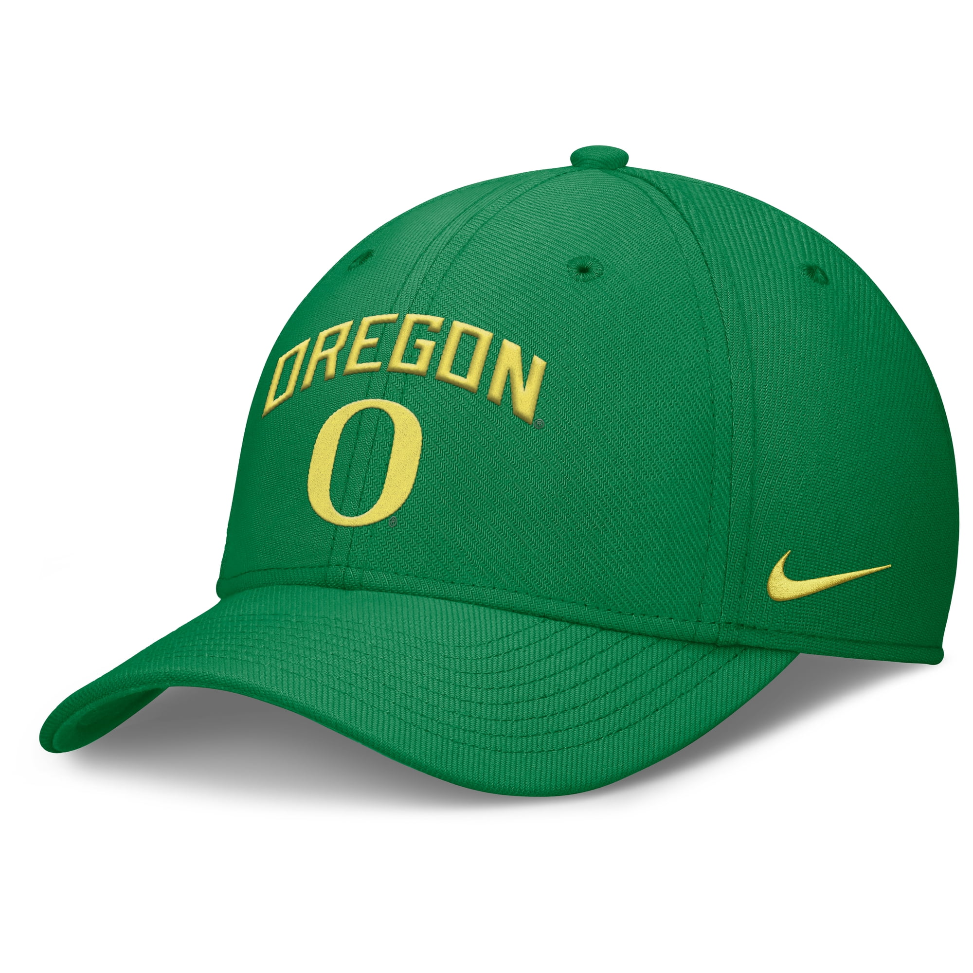Men's Nike Green Oregon Ducks 2025 On-Field Rise Performance Flex Hat ...