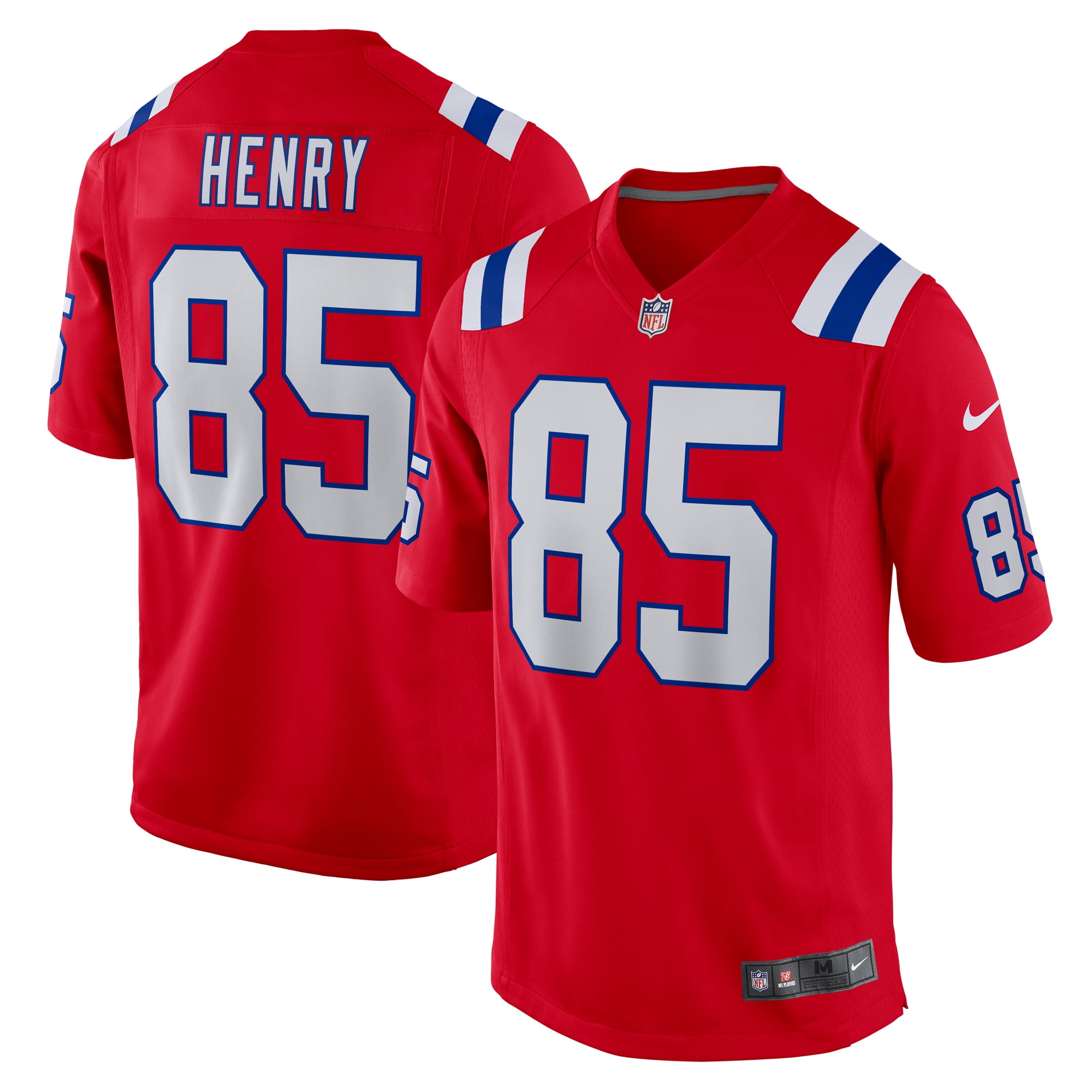 Men's Nike Hunter Henry Red New England Patriots Game Alternate Jersey ...