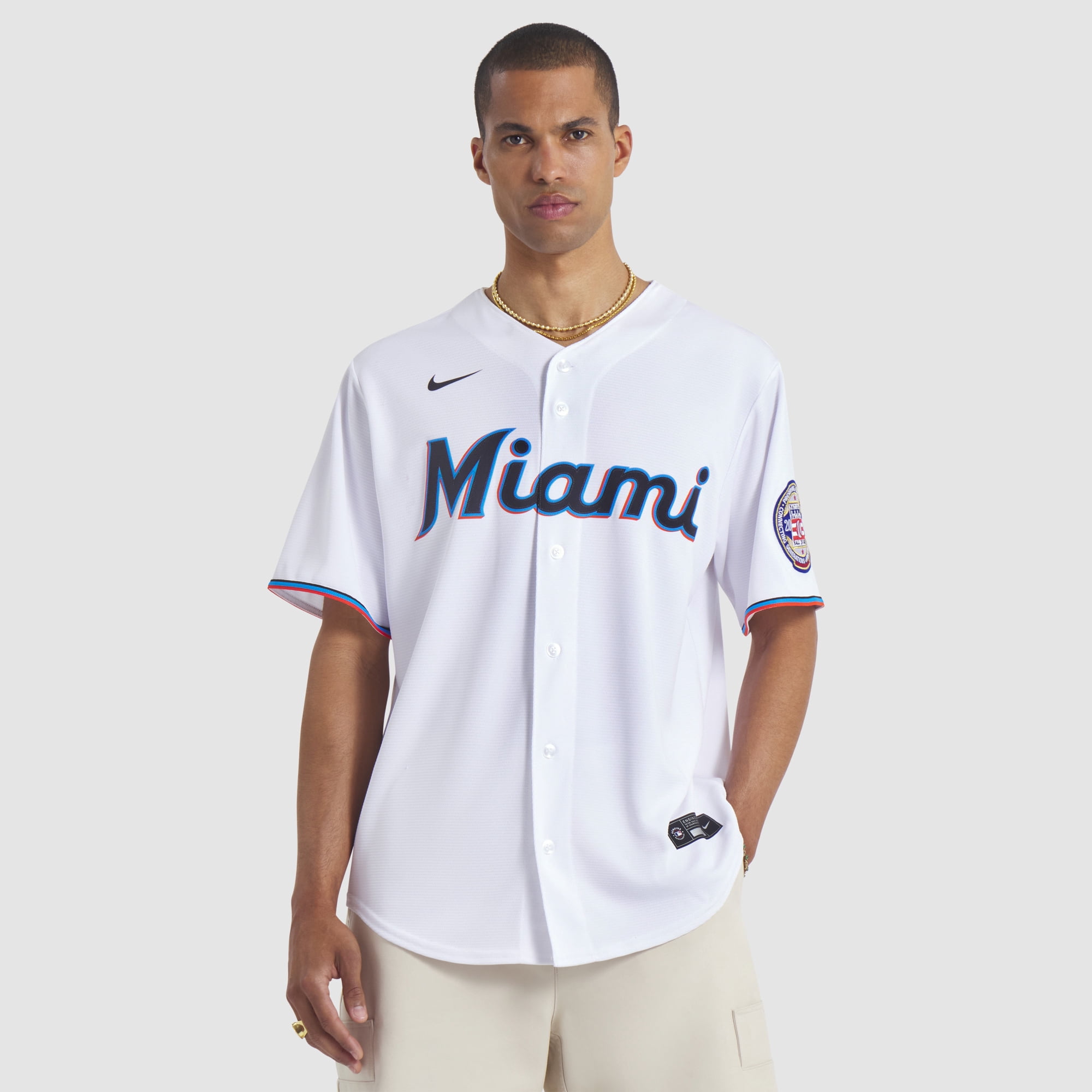 Men S Nike Ichiro Suzuki White Miami Marlins 2025 Baseball Hall Of Fame