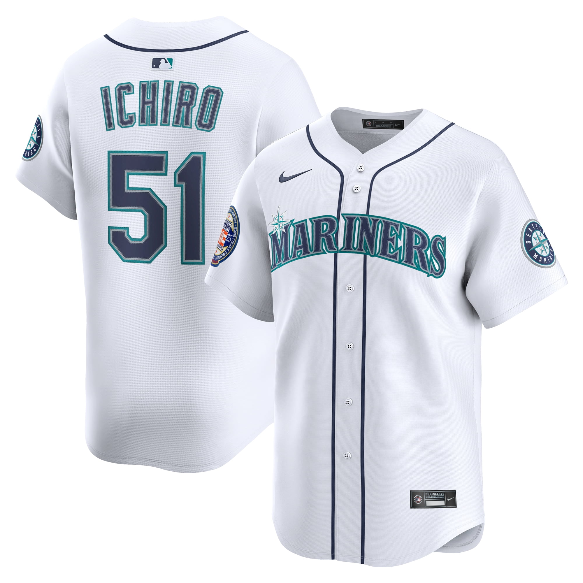 Men's Nike Ichiro Suzuki White Seattle Mariners 2025 National Baseball ...