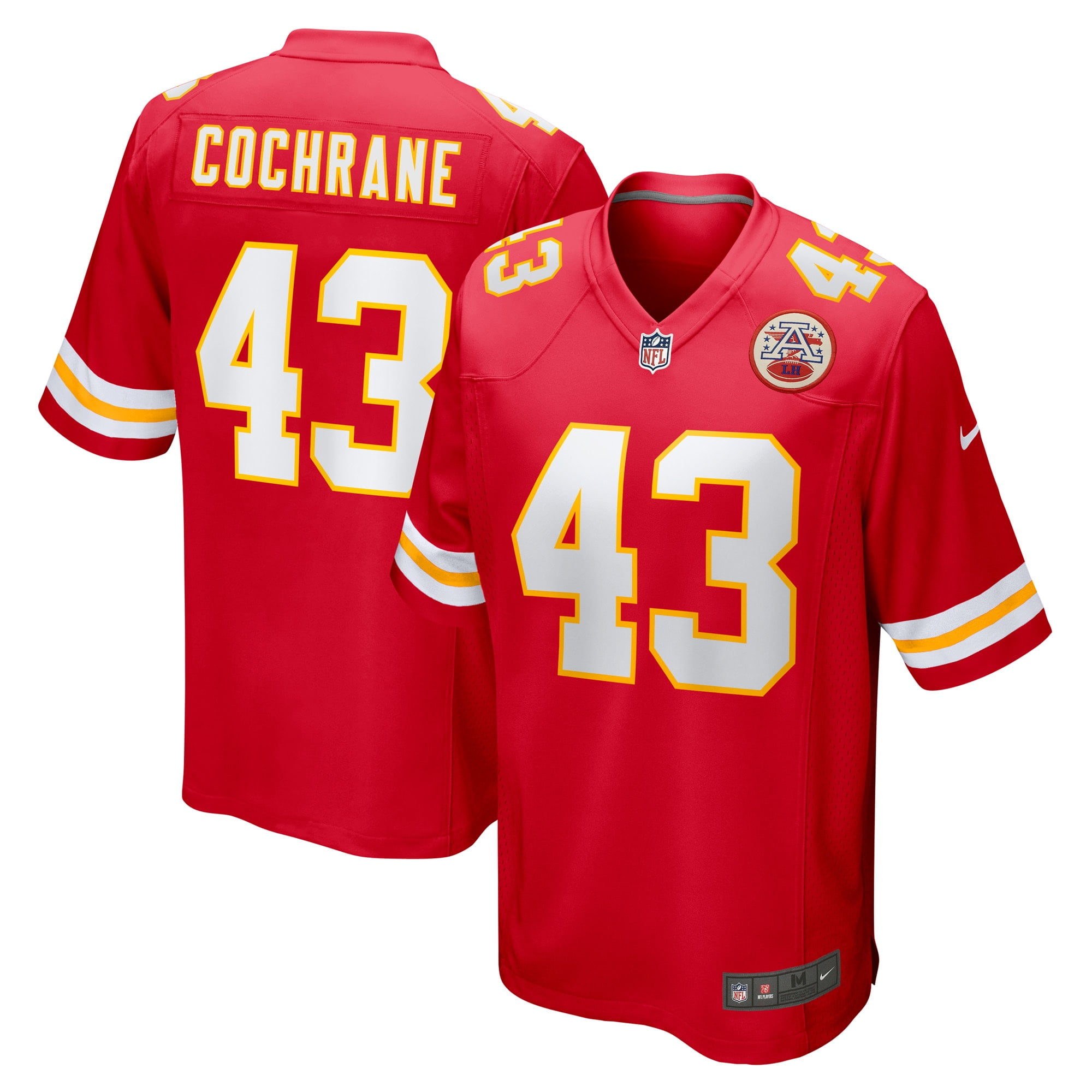 Men's Nike Jack Cochrane Red Kansas City Chiefs Game Player Jersey ...