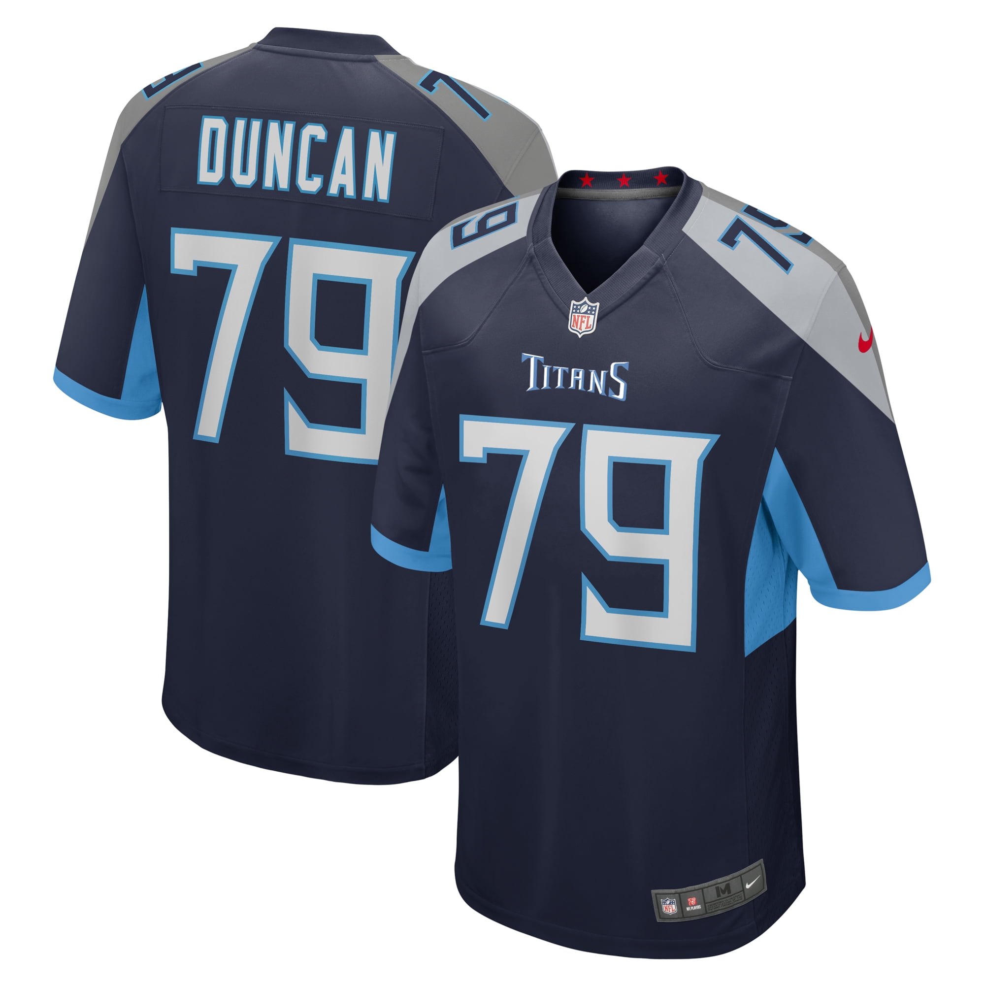 Men's Nike Jaelyn Duncan Navy Tennessee Titans Team Game Jersey ...