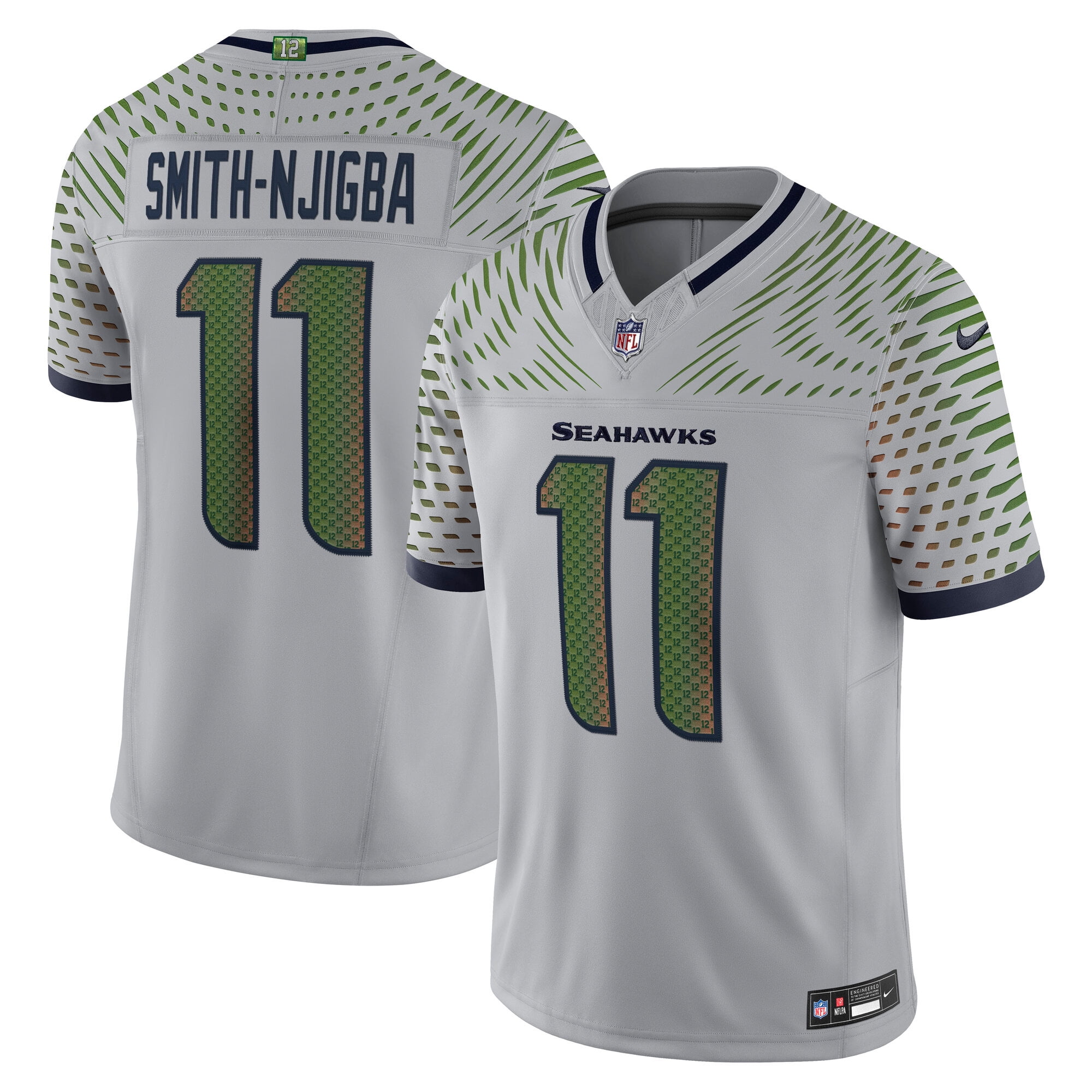 Men's Nike Jaxon Smith-Njigba Wolf Gray Seattle Seahawks 2025 Rivalries ...