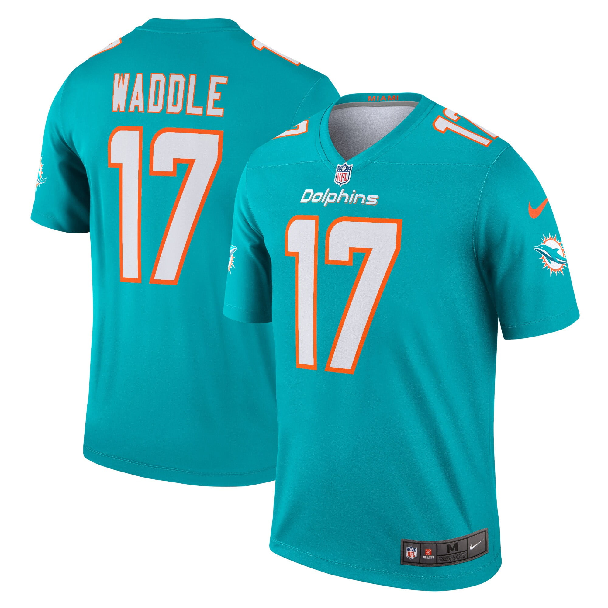 Men's Nike Jaylen Waddle Aqua Miami Dolphins Legend Player Performance ...
