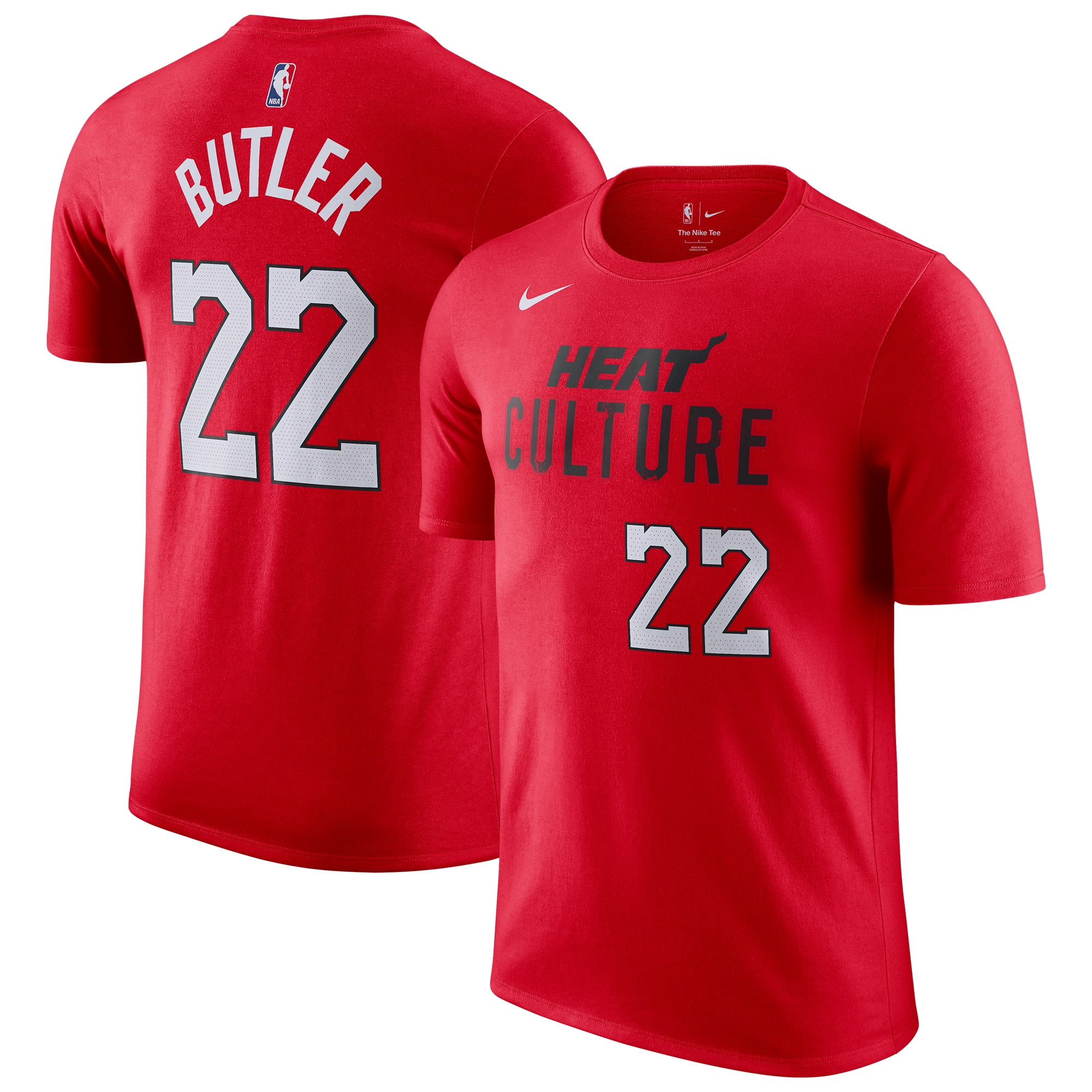 Men's Nike Jimmy Butler Red Miami Heat 2024/25 City Edition Name ...