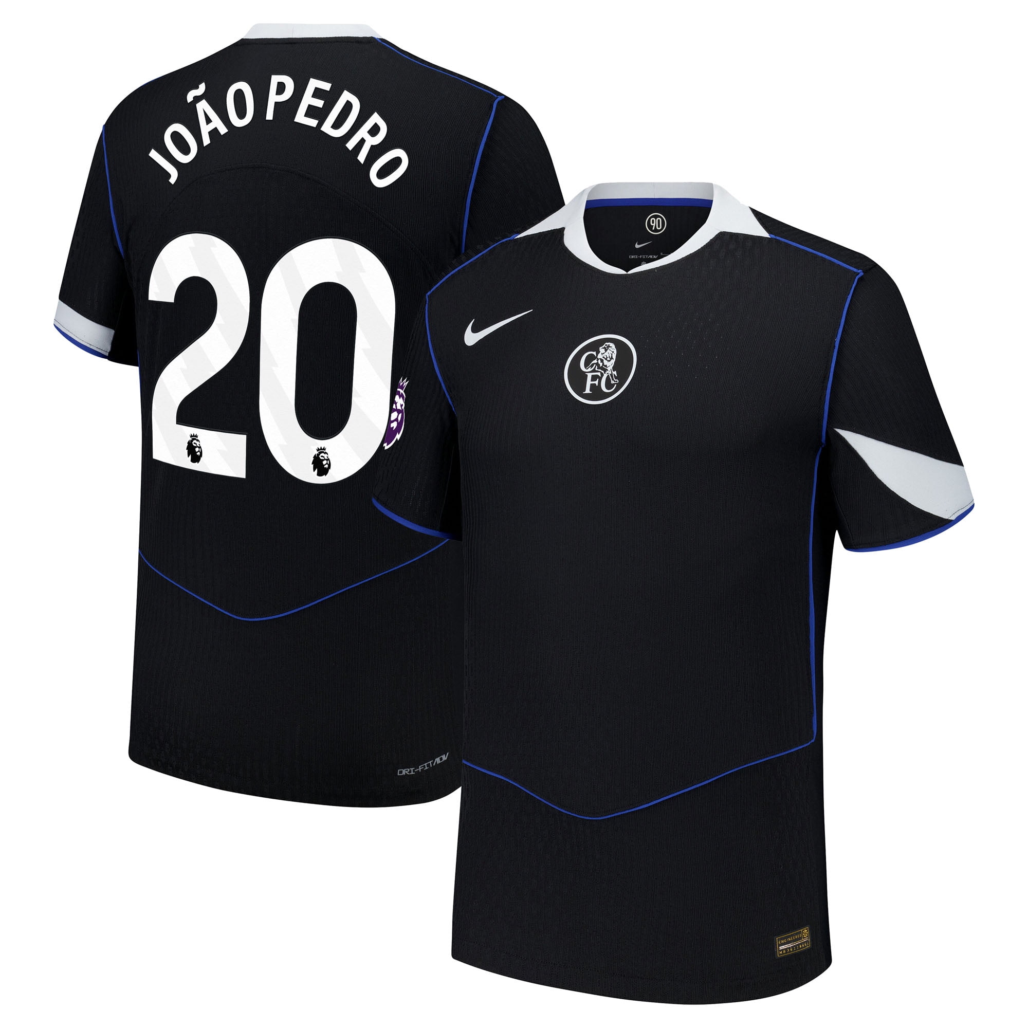 Men's Nike Jo-o Pedro Black Chelsea 2025/26 Third Authentic Player Jersey - Walmart.com
