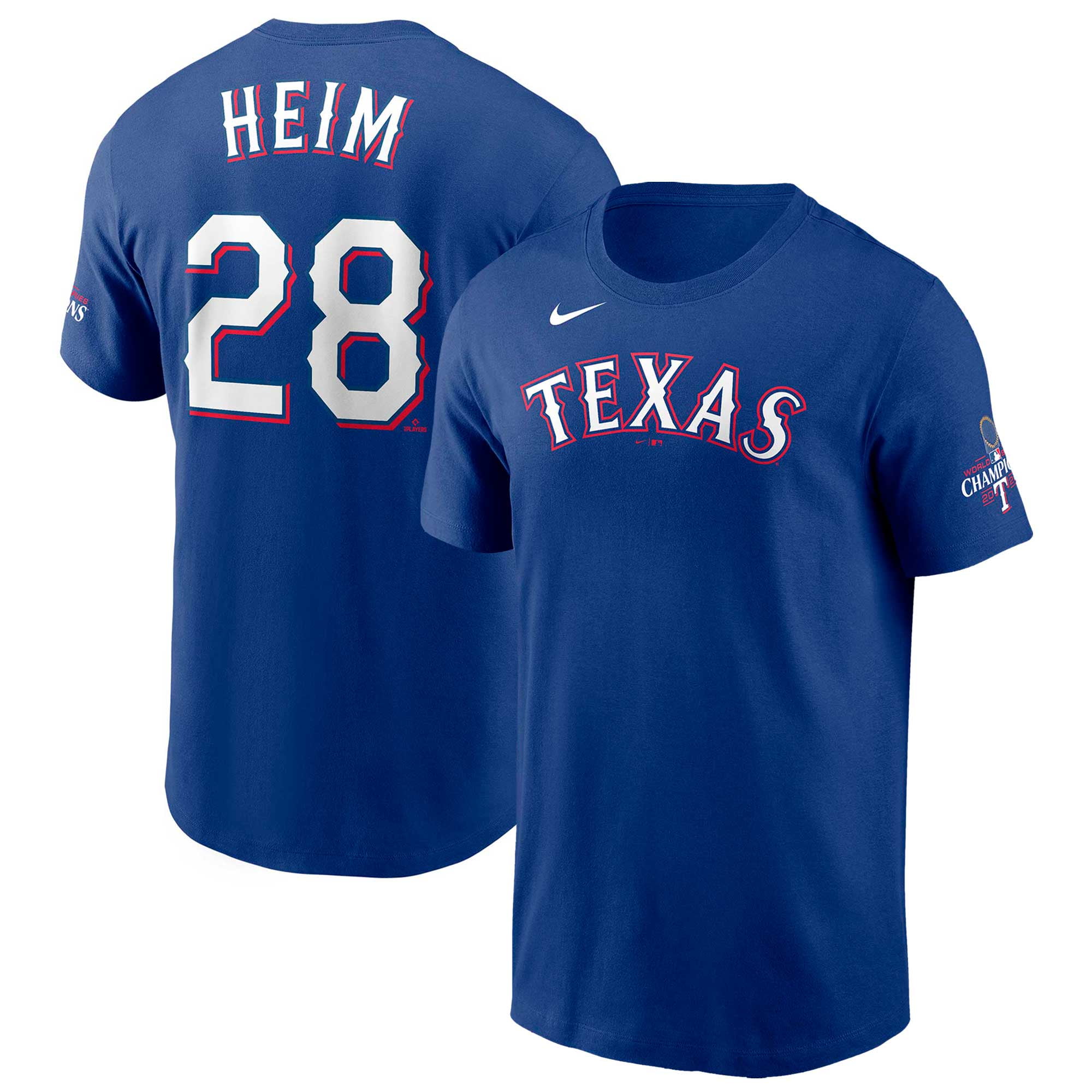 Men's Nike Jonah Heim Royal Texas Rangers 2023 World Series Champions ...