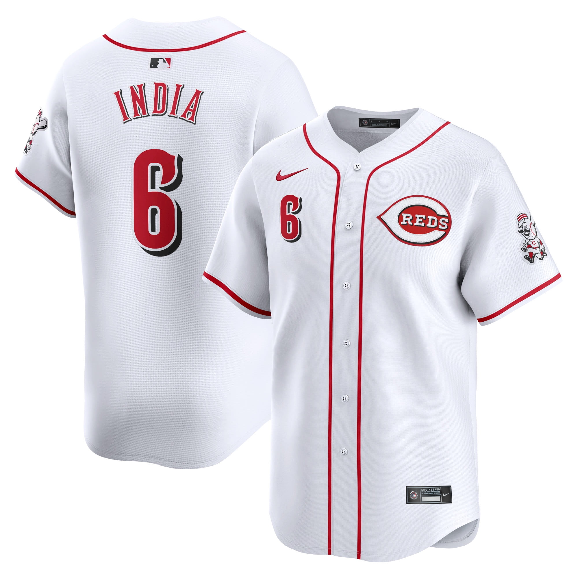 Men's Nike Jonathan India White Cincinnati Reds Home Limited Player ...