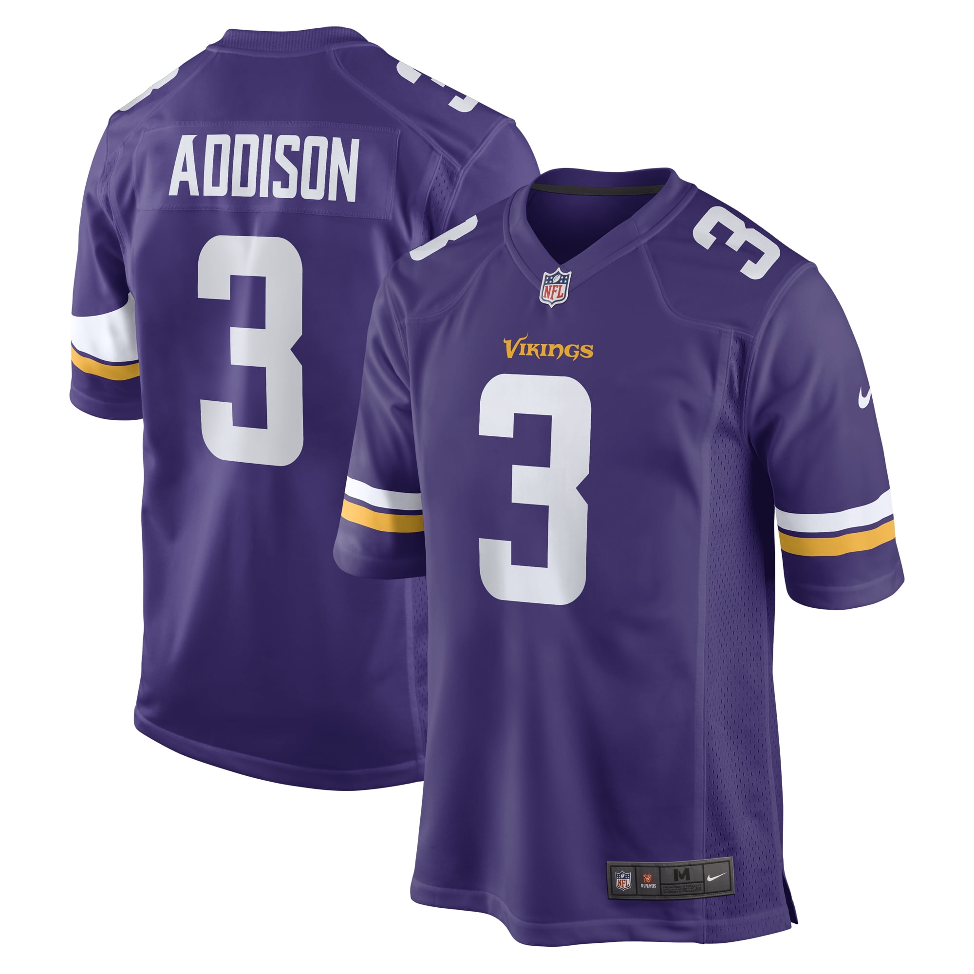Men's Nike Jordan Addison Purple Minnesota Vikings 2023 NFL Draft First ...