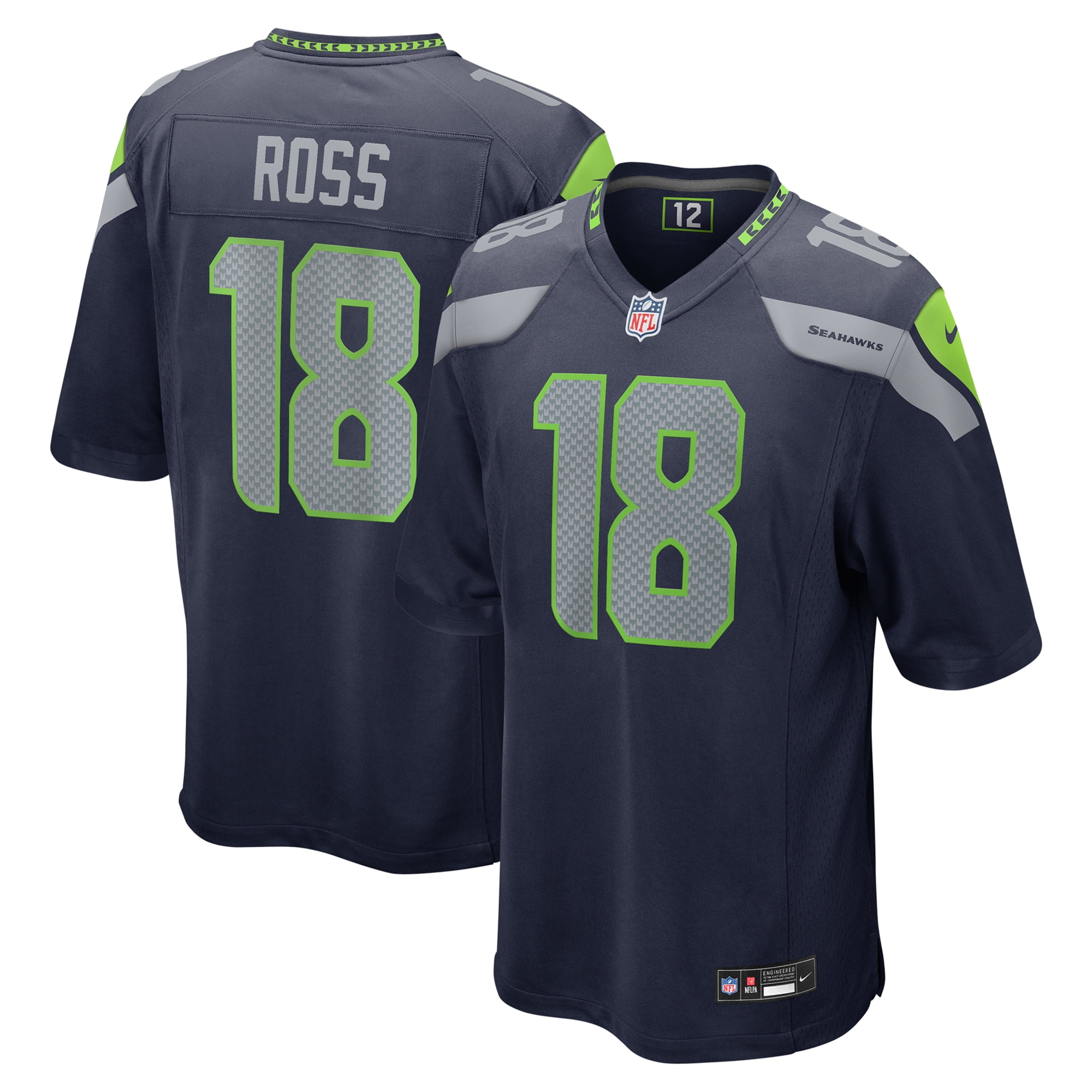 Men's Nike Josh Ross Navy Seattle Seahawks Game Jersey - Walmart.com