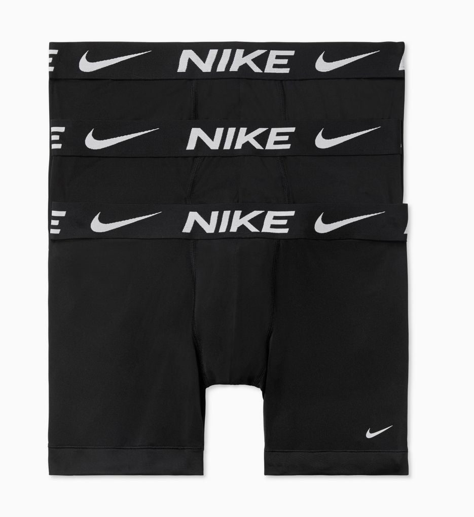 Men's Nike KE1015 Essential Stretch Micro Boxer Briefs - 3 Pack (Black ...