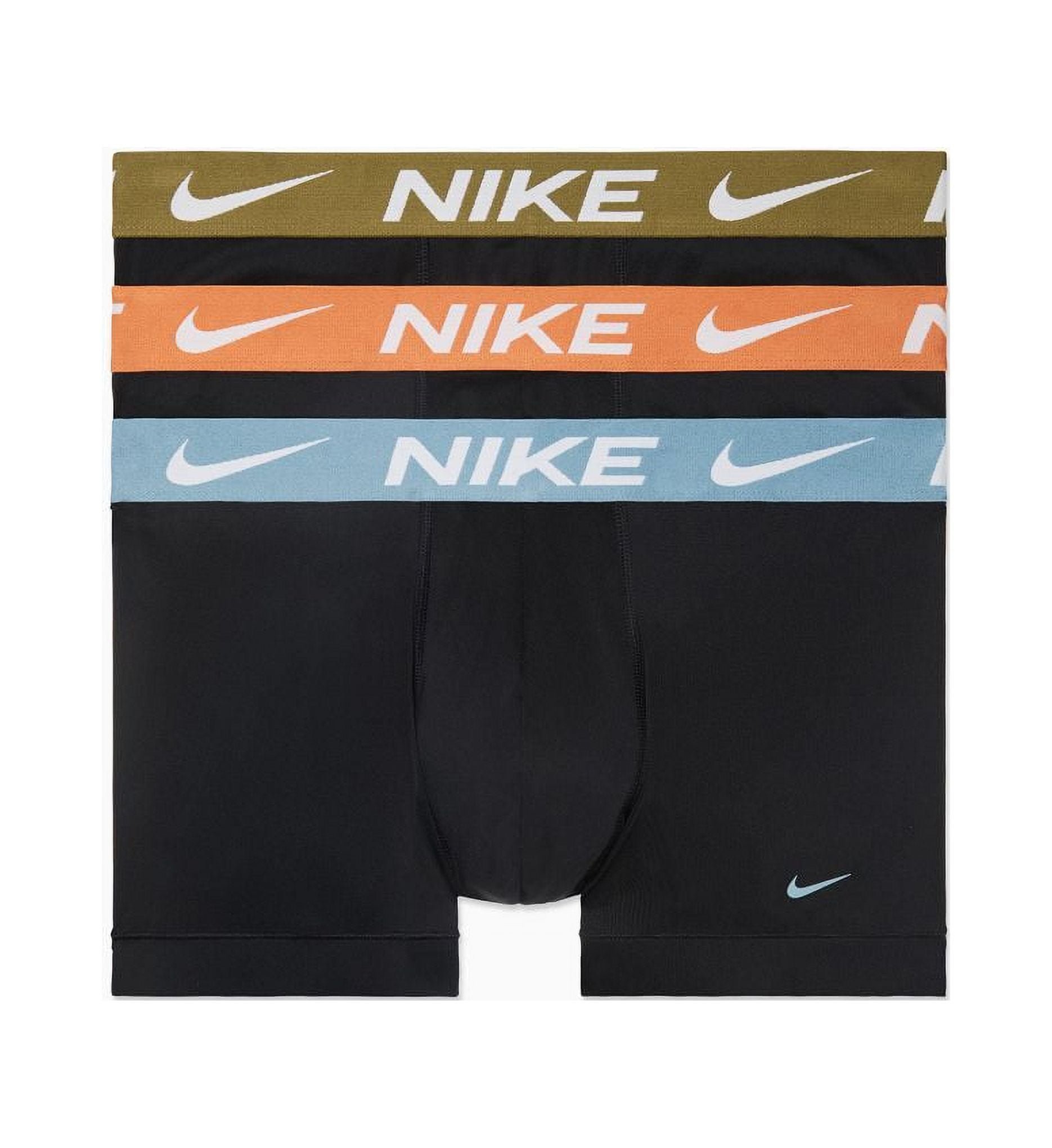 Men's Nike KE1156 Essential Micro Trunk - 3 Pack (Black Multi S ...