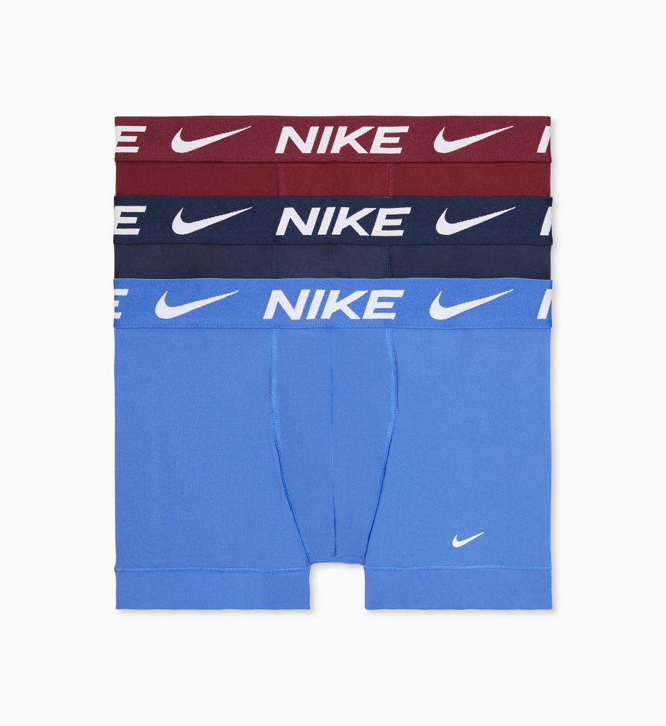 Men's Nike KE1156 Essential Micro Trunk - 3 Pack (Comet Blue/Red M ...