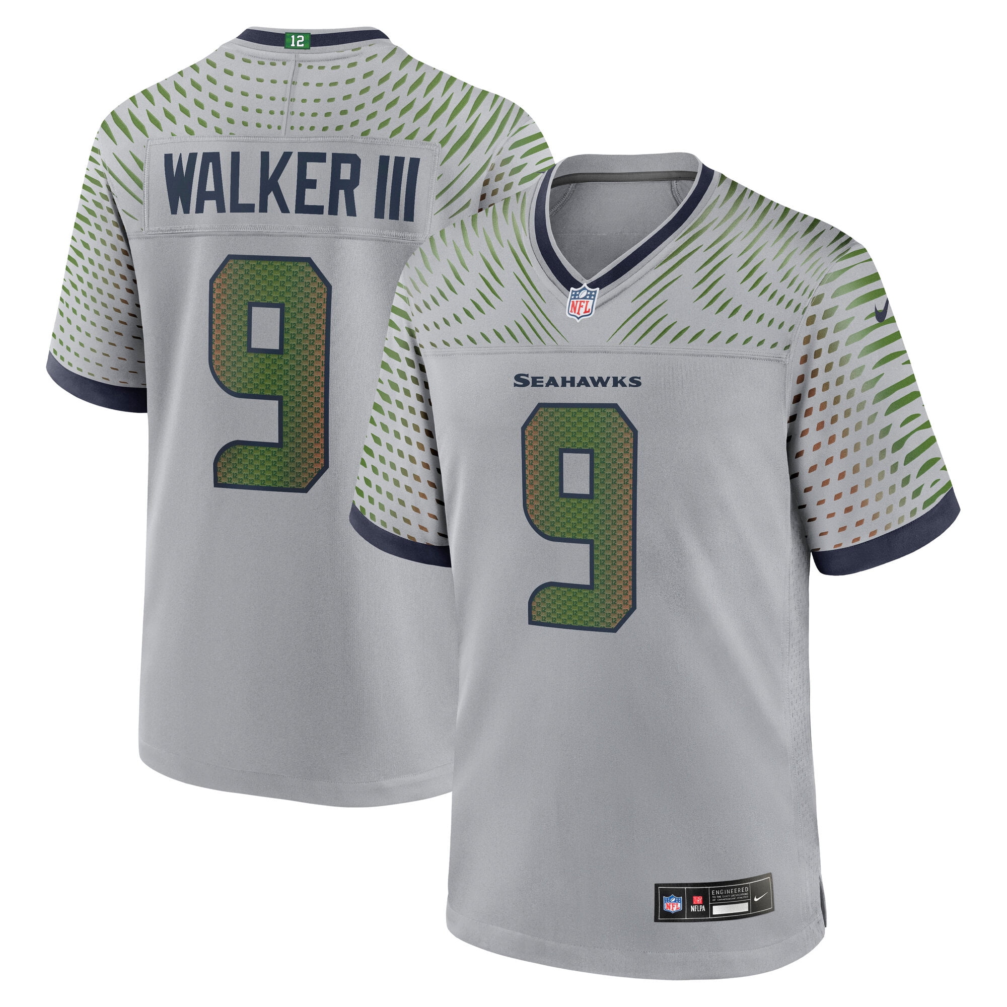 Men's Nike Kenneth Walker III Wolf Gray Seattle Seahawks 2025 Rivalries ...