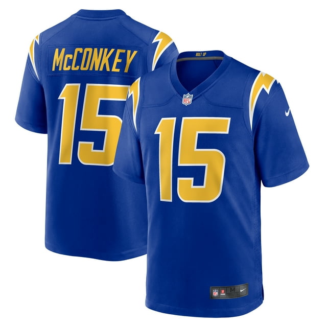 Men's Nike Ladd McConkey Royal Los Angeles Chargers Alternate Game ...