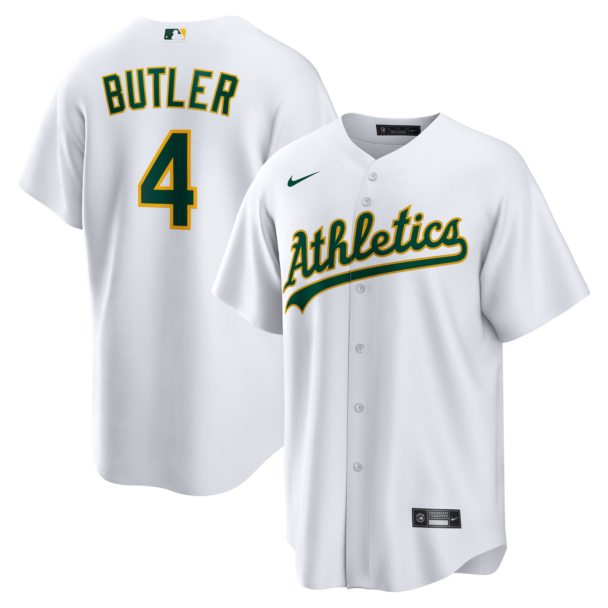 Men's Nike Lawrence Butler White Athletics Home Replica Jersey ...