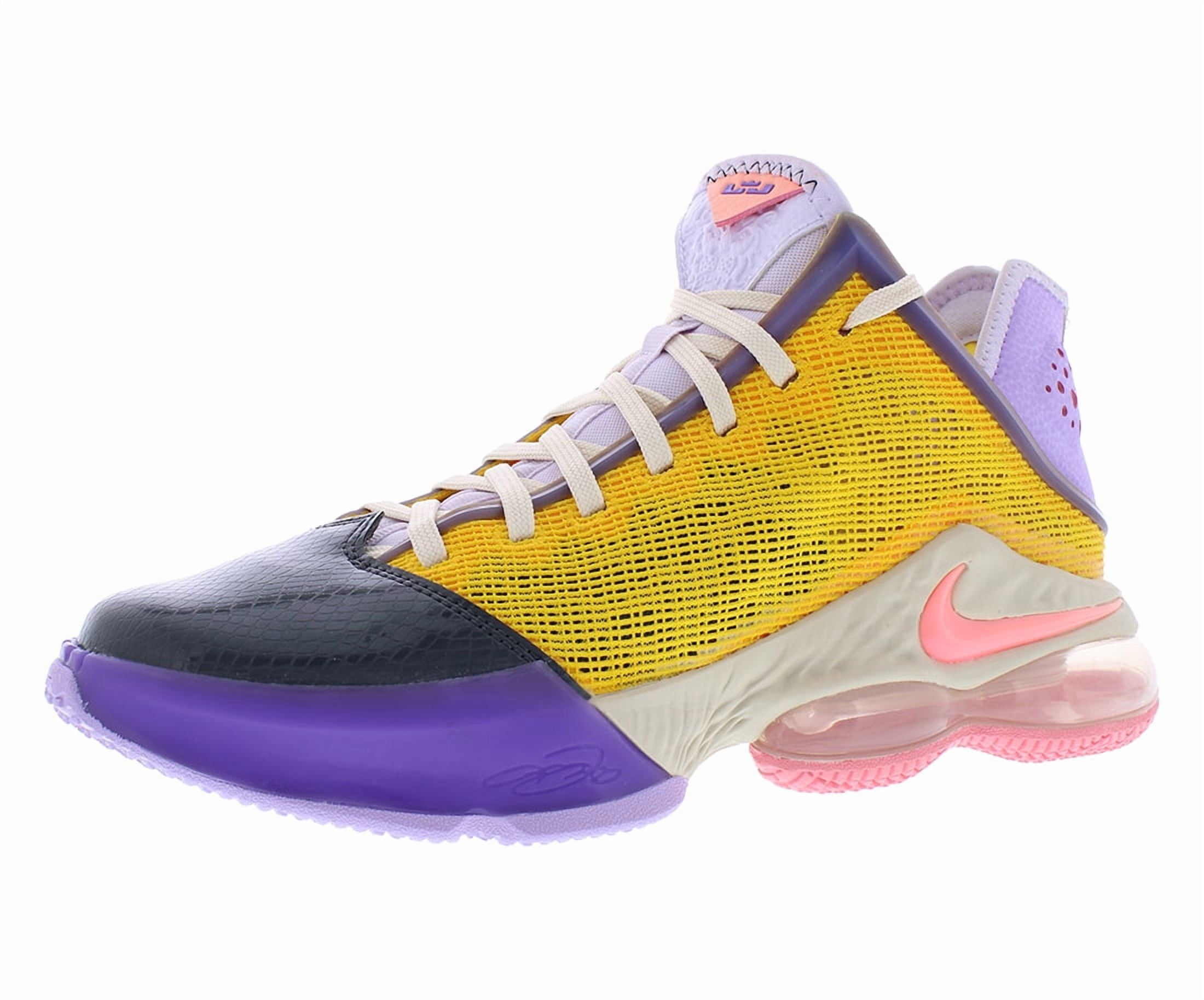 Men's Nike Lebron XIX Low "Mismatch" Lilac/Pink Gaze-Dk Smoke Grey ...