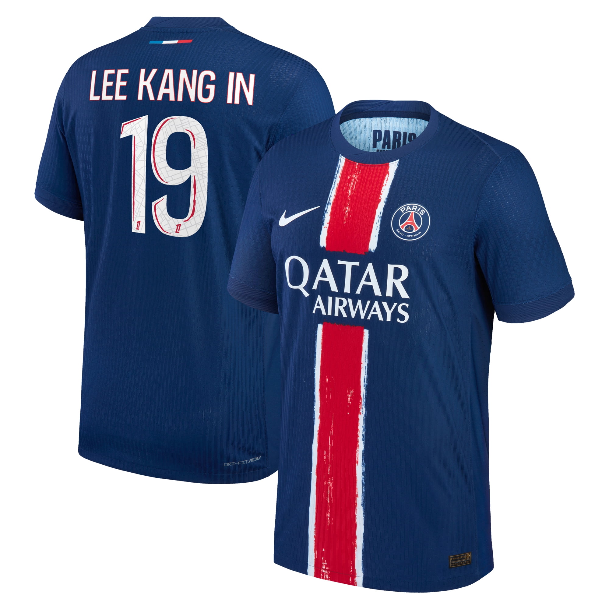 Men's Nike Lee Kang In Navy Paris Saint-Germain 2024/25 Authentic ...