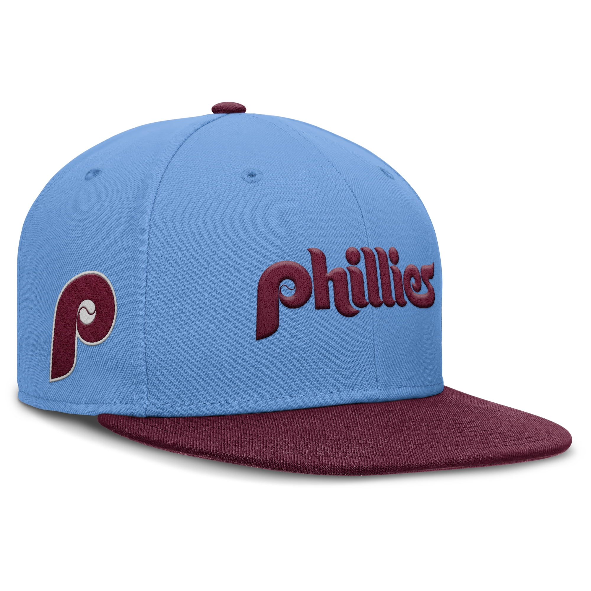 Men's Nike Light Blue Philadelphia Phillies True Performance Fitted Hat ...