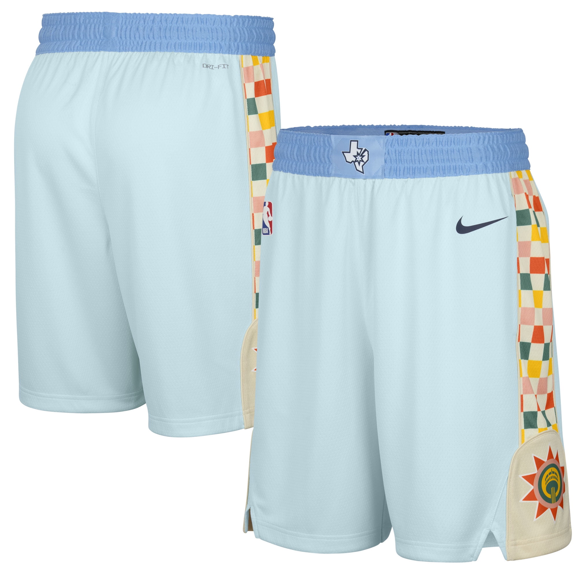 Men's Nike Light Blue San Antonio Spurs 2024/25 City Edition Swingman ...