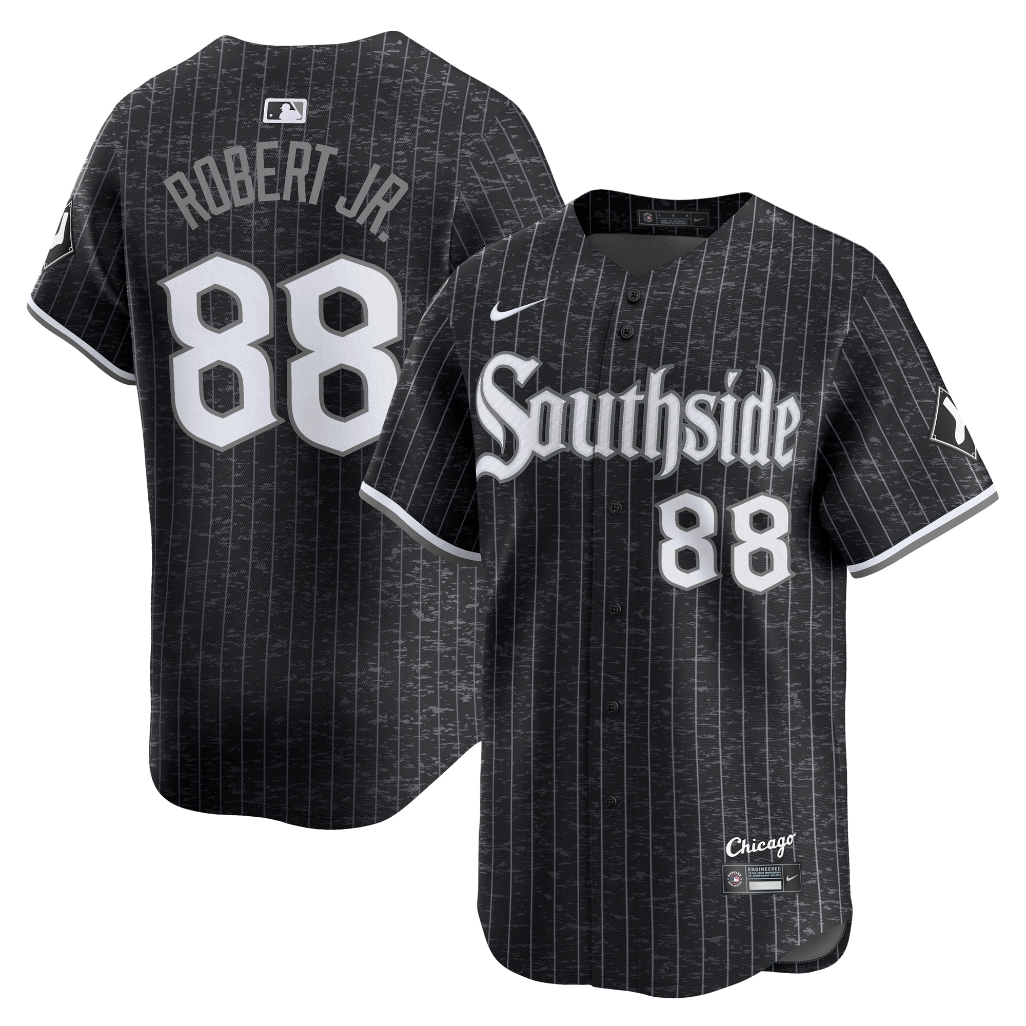 Men's Nike Luis Robert Jr. Black Chicago White Sox City Connect Limited ...