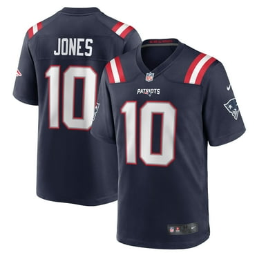 Men's Nike Drake Maye Storm Blue New England Patriots 2025 Rivalries Collection Game Jersey ...