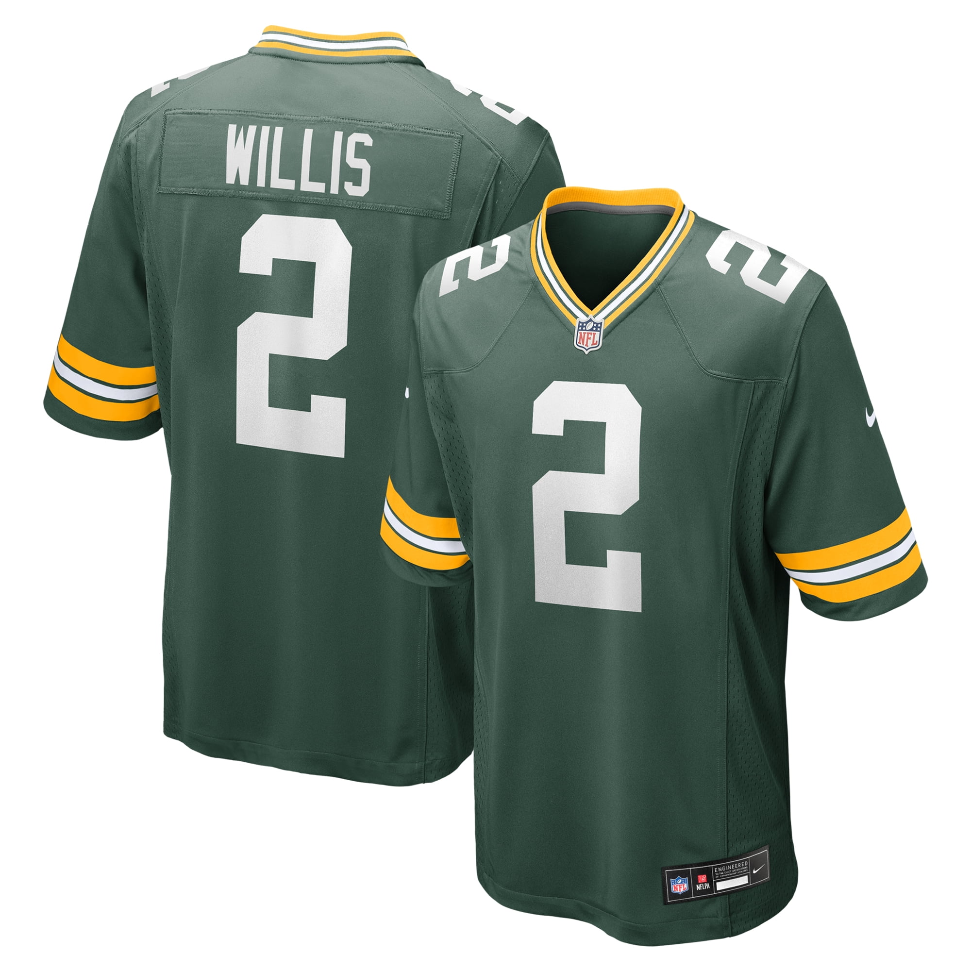 Men's Nike Malik Willis Green Green Bay Packers Game Jersey - Walmart.com