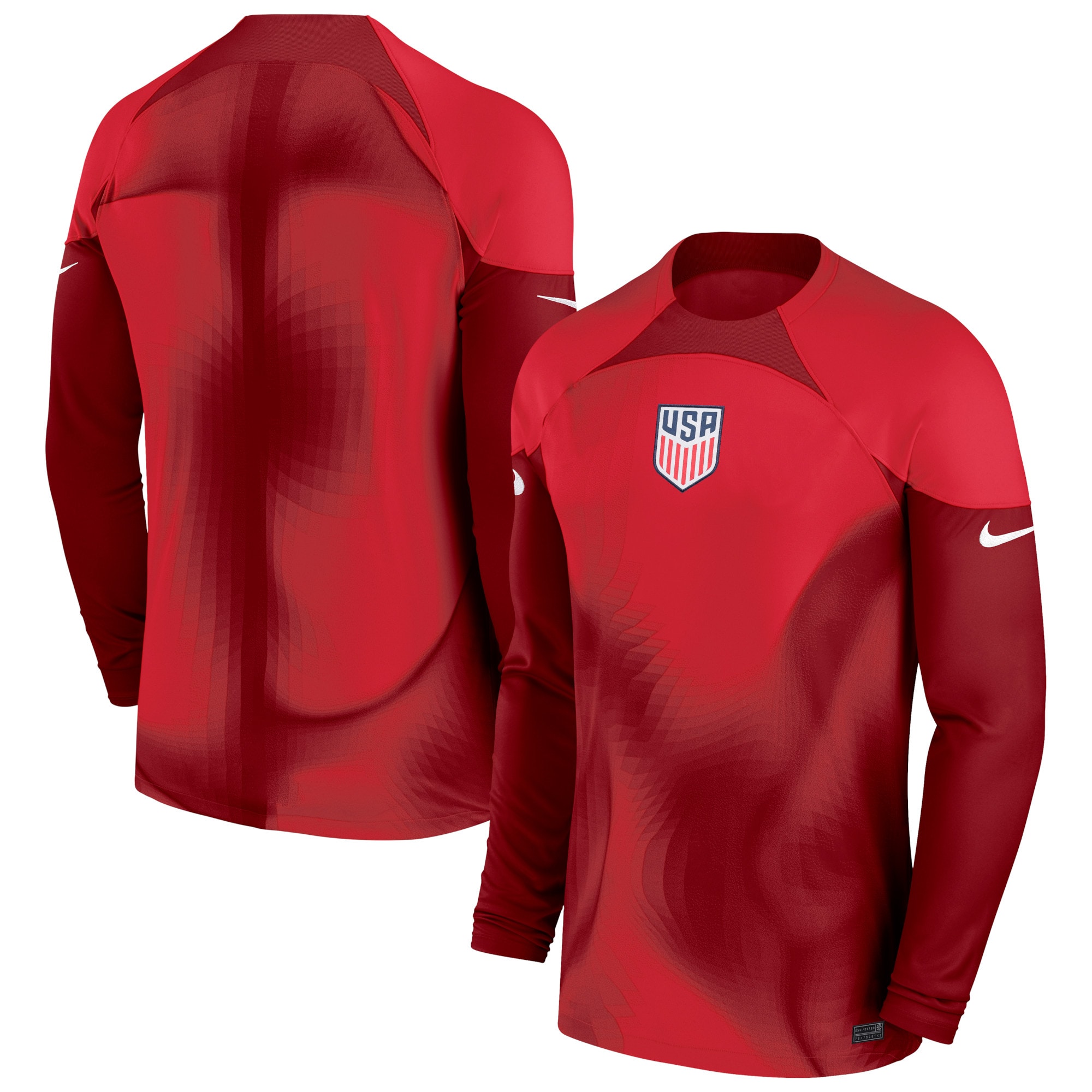 Men's Nike Maroon USMNT 2022/23 Replica Long Sleeve Goalkeeper Jersey ...