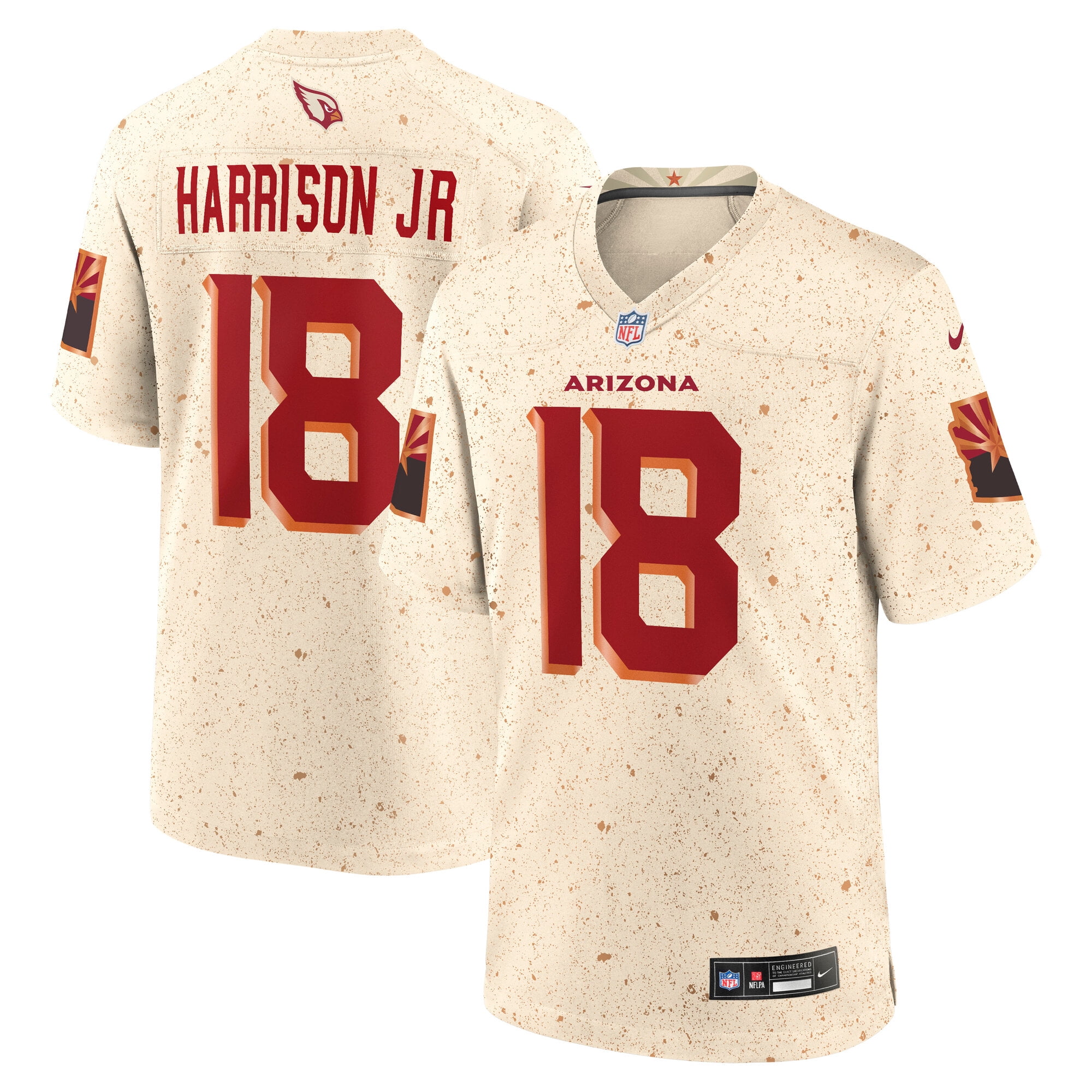 Men's Nike Marvin Harrison Jr. Natural Arizona Cardinals 2025 Rivalries ...
