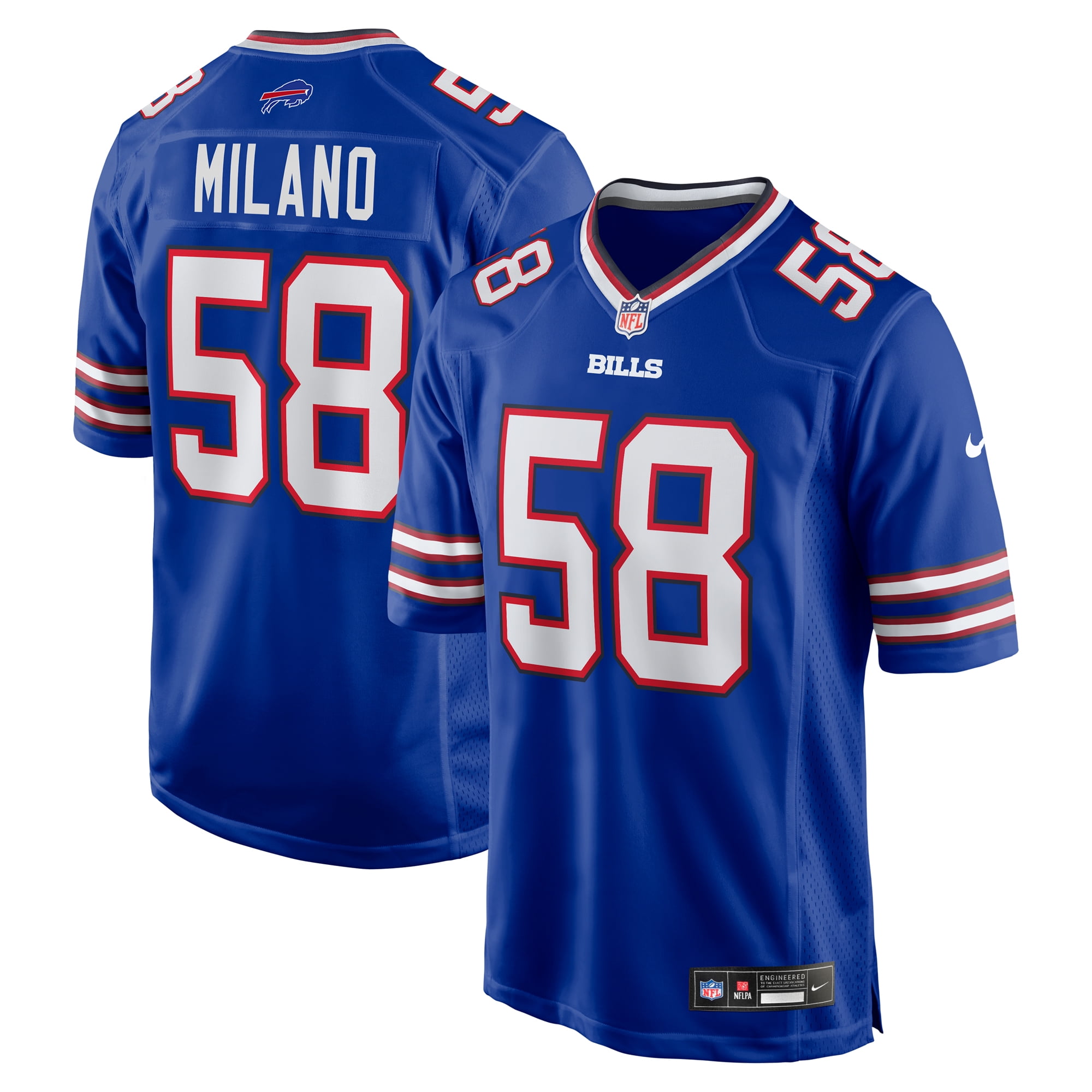 Men's Nike Matt Milano Royal Buffalo Bills Game Player Jersey - Walmart.com