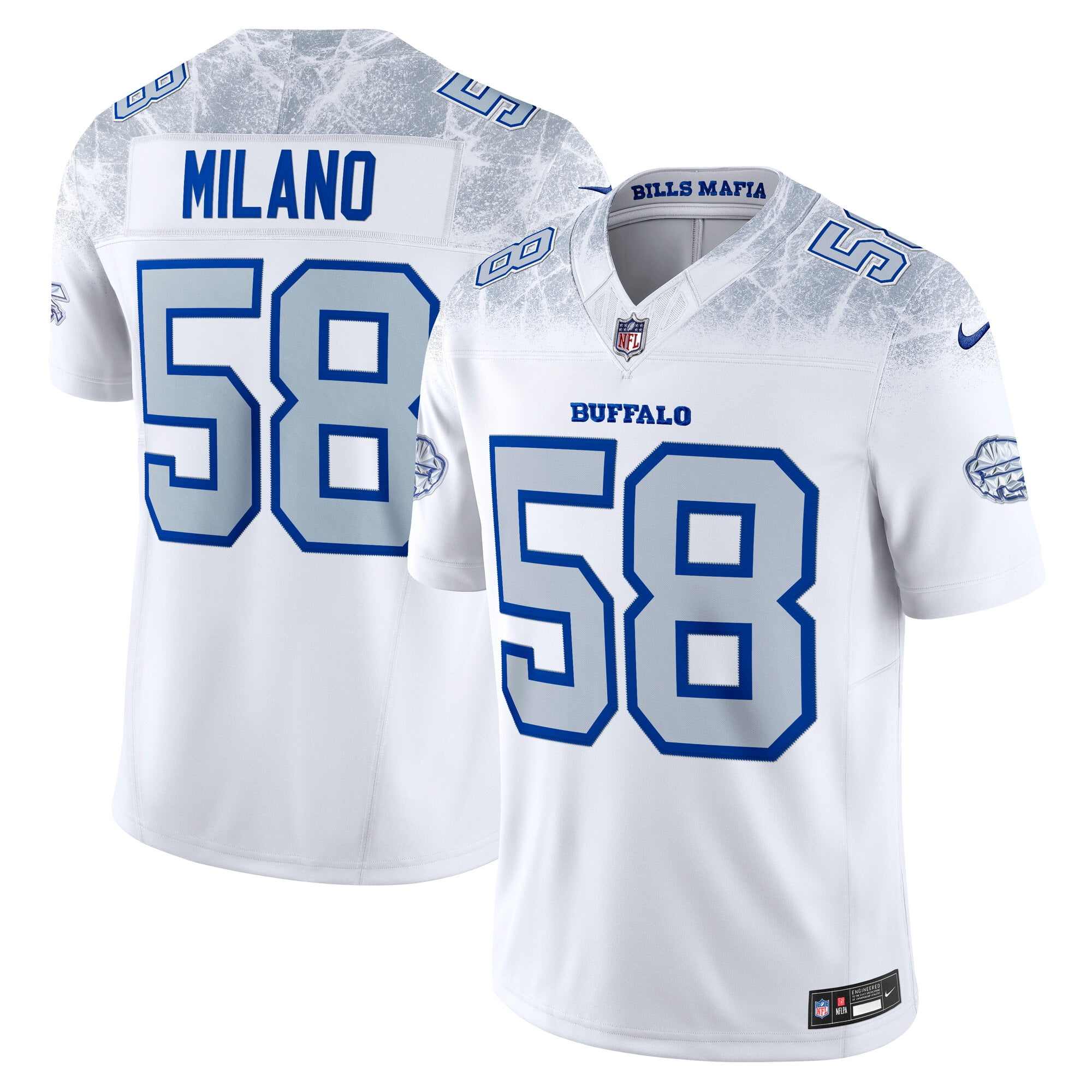 Men's Nike Matt Milano White Buffalo Bills 2025 Rivalries Collection ...