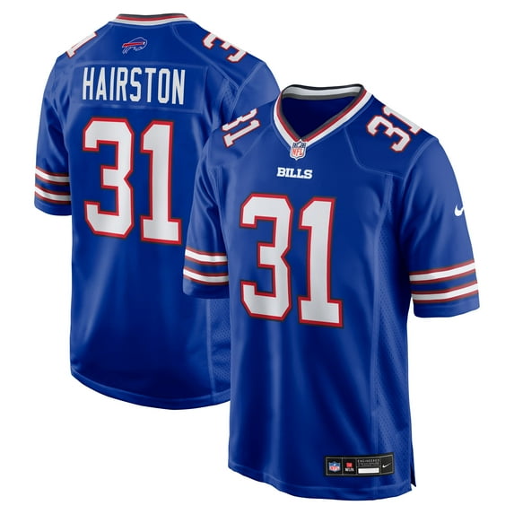 Men's Nike Maxwell Hairston Royal Buffalo Bills 2025 NFL Draft First Round Pick Game Jersey ...