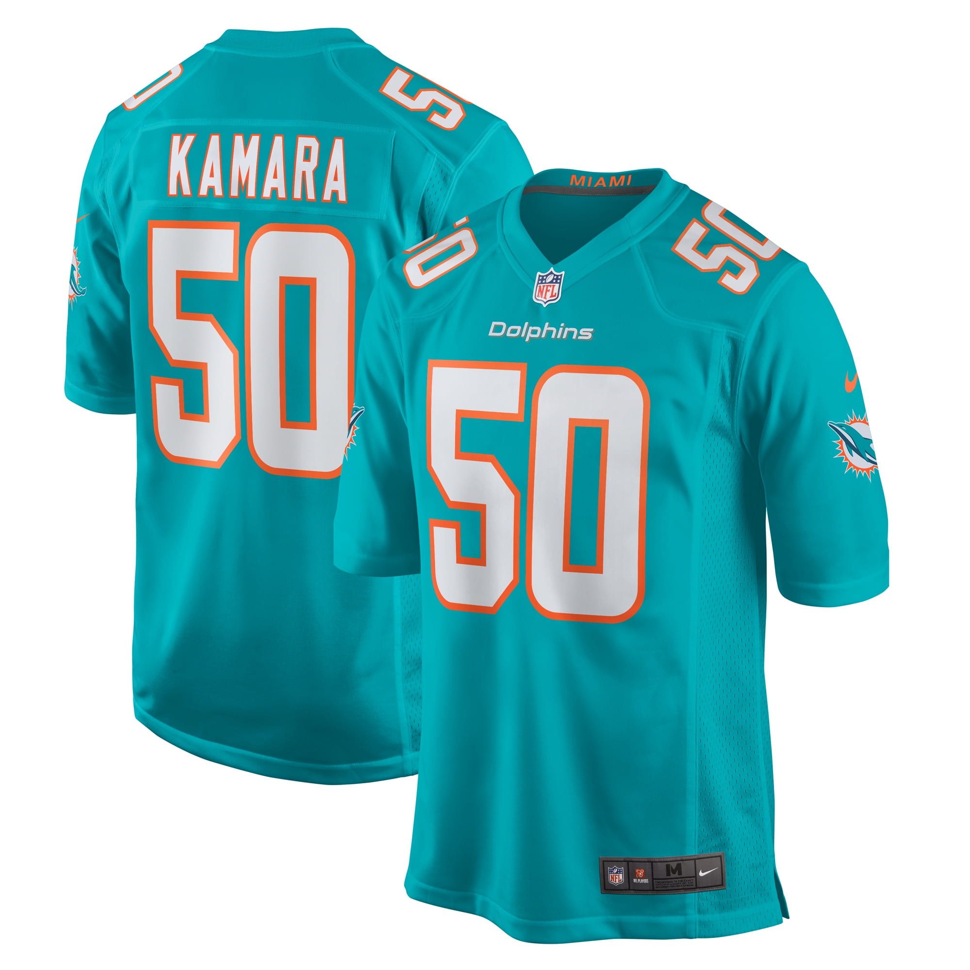 Men's Nike Mohamed Kamara Aqua Miami Dolphins Game Jersey - Walmart.com