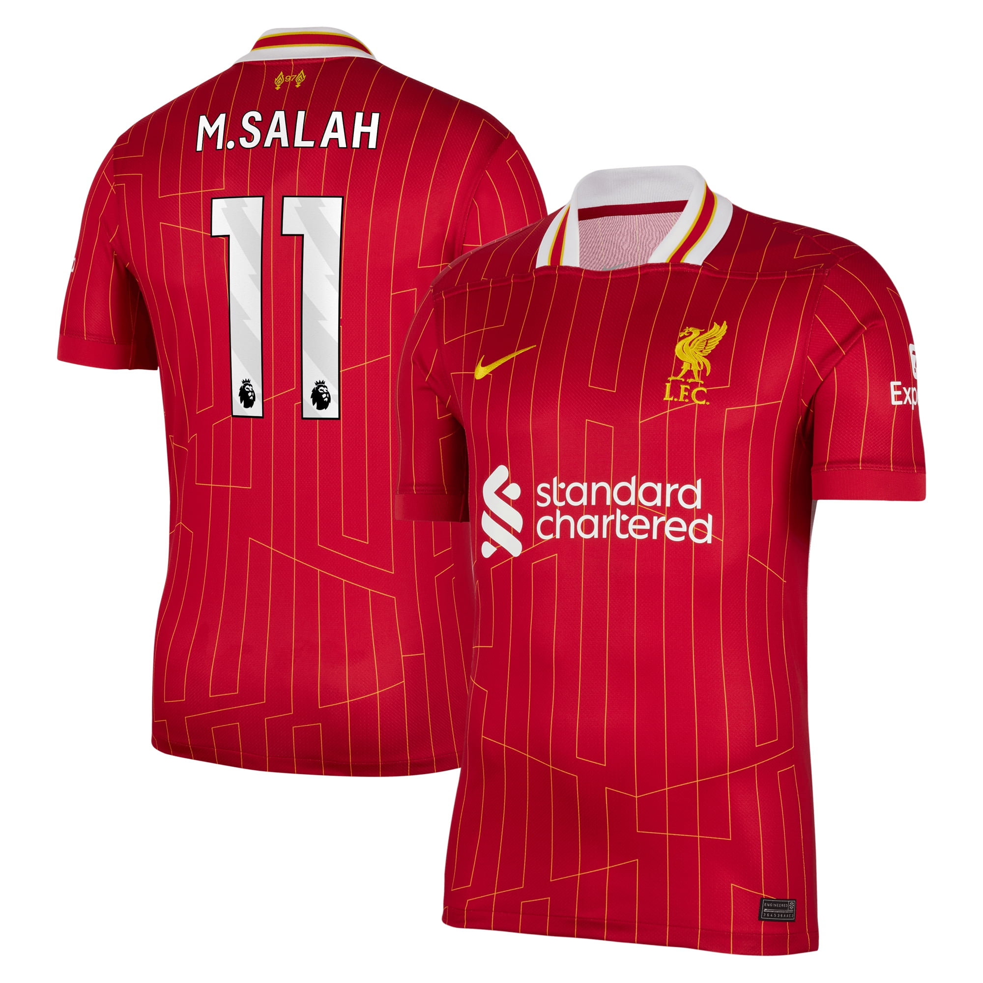 Men's Nike Mohamed Salah Red Liverpool 2024/25 Home Replica Player Jersey - Walmart.com