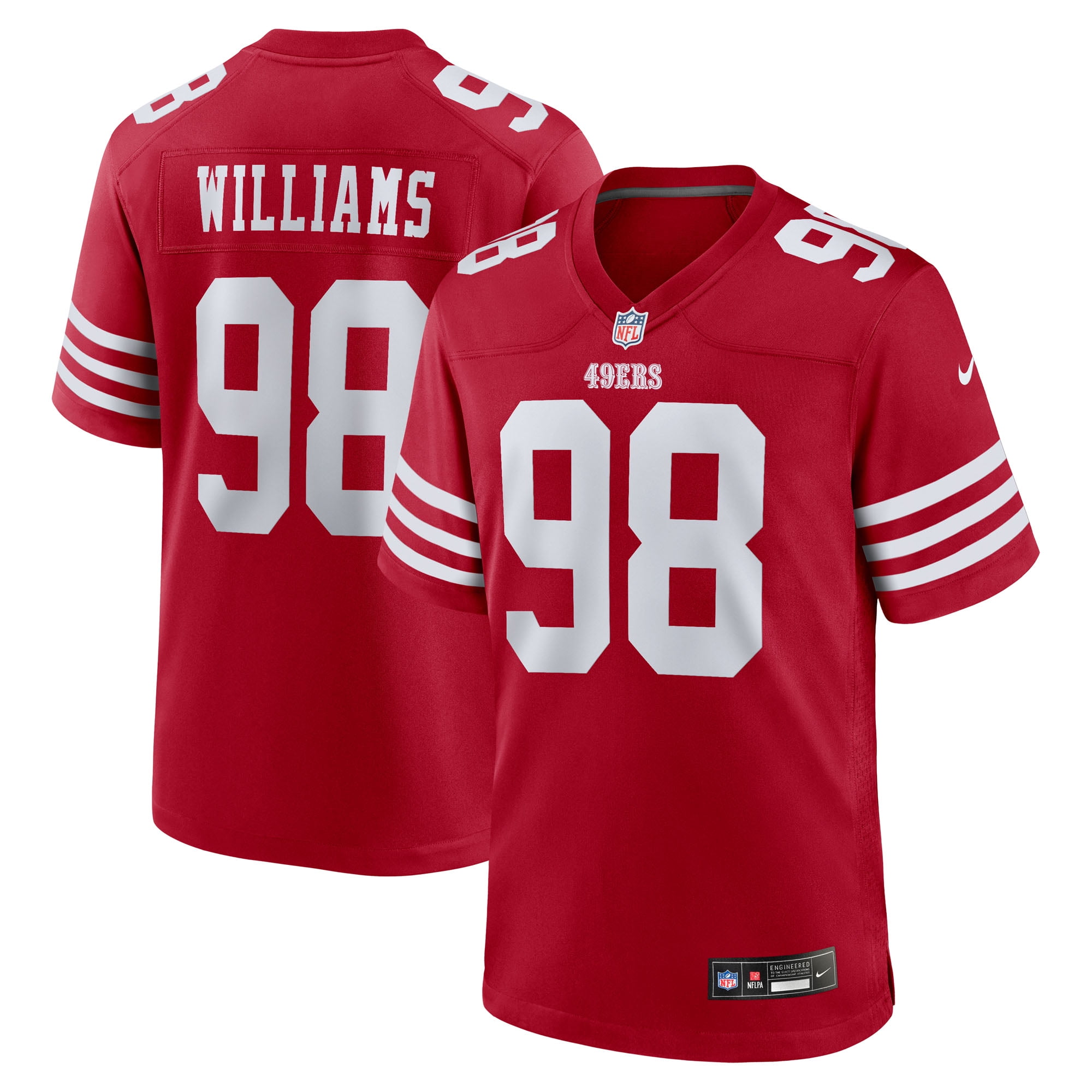 Men's Nike Mykel Williams Scarlet San Francisco 49ers 2025 NFL Draft ...