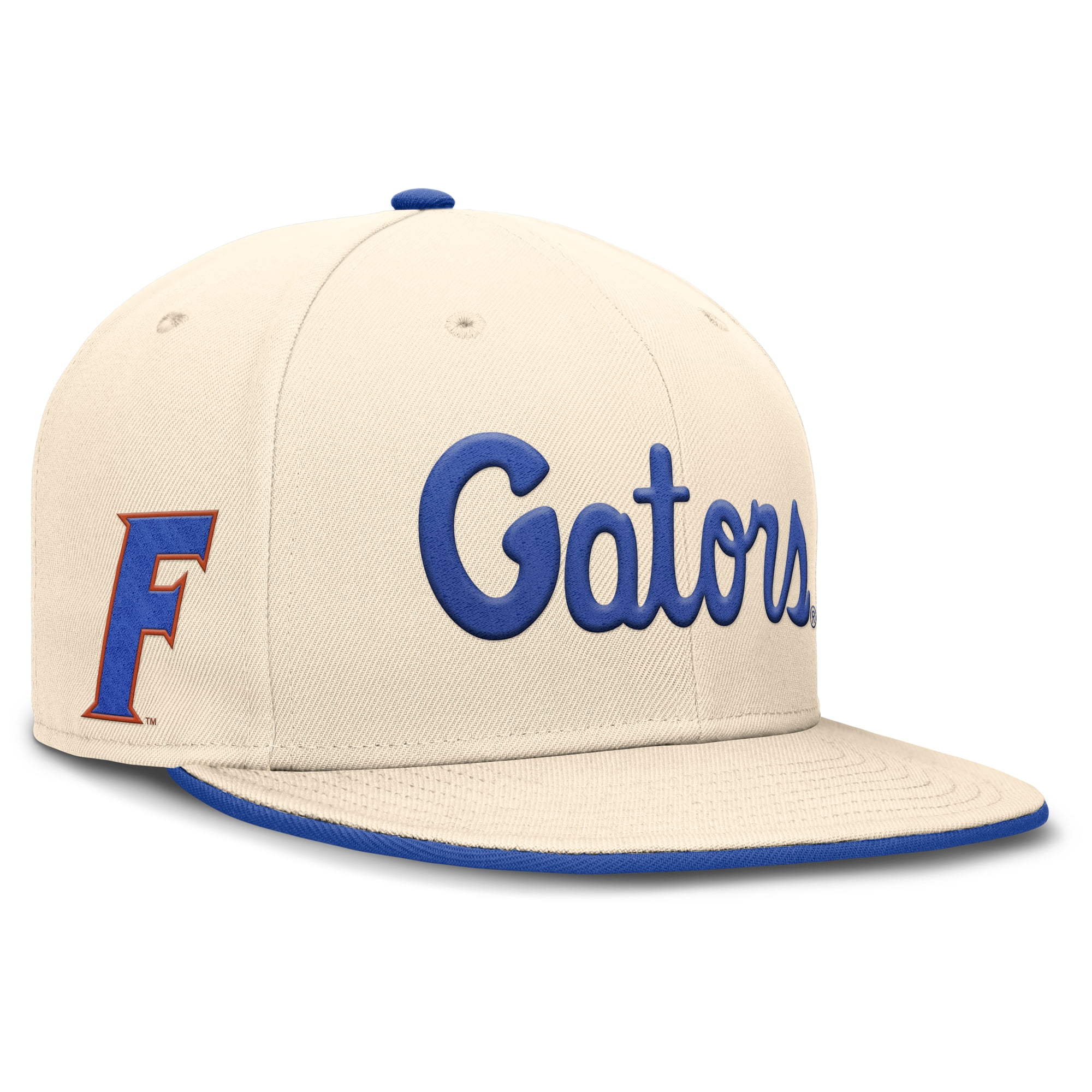 Men's Nike Natural Florida Gators Primetime True Performance Fitted Hat ...