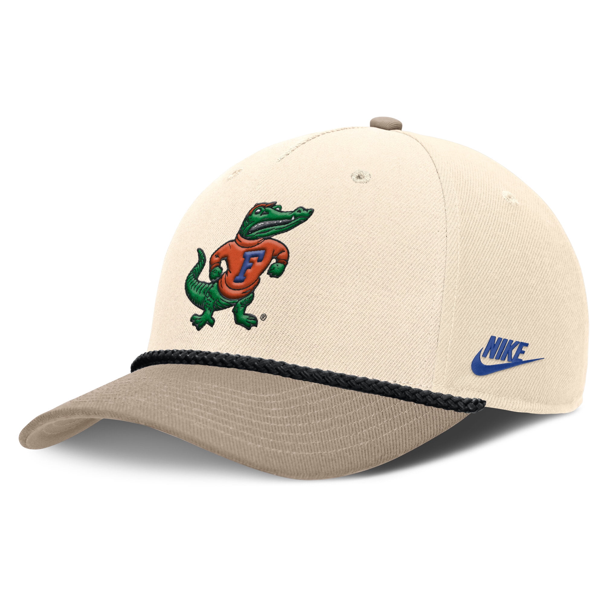 Men's Nike Natural Florida Gators Rise Legacy Throwback Logo Adjustable ...