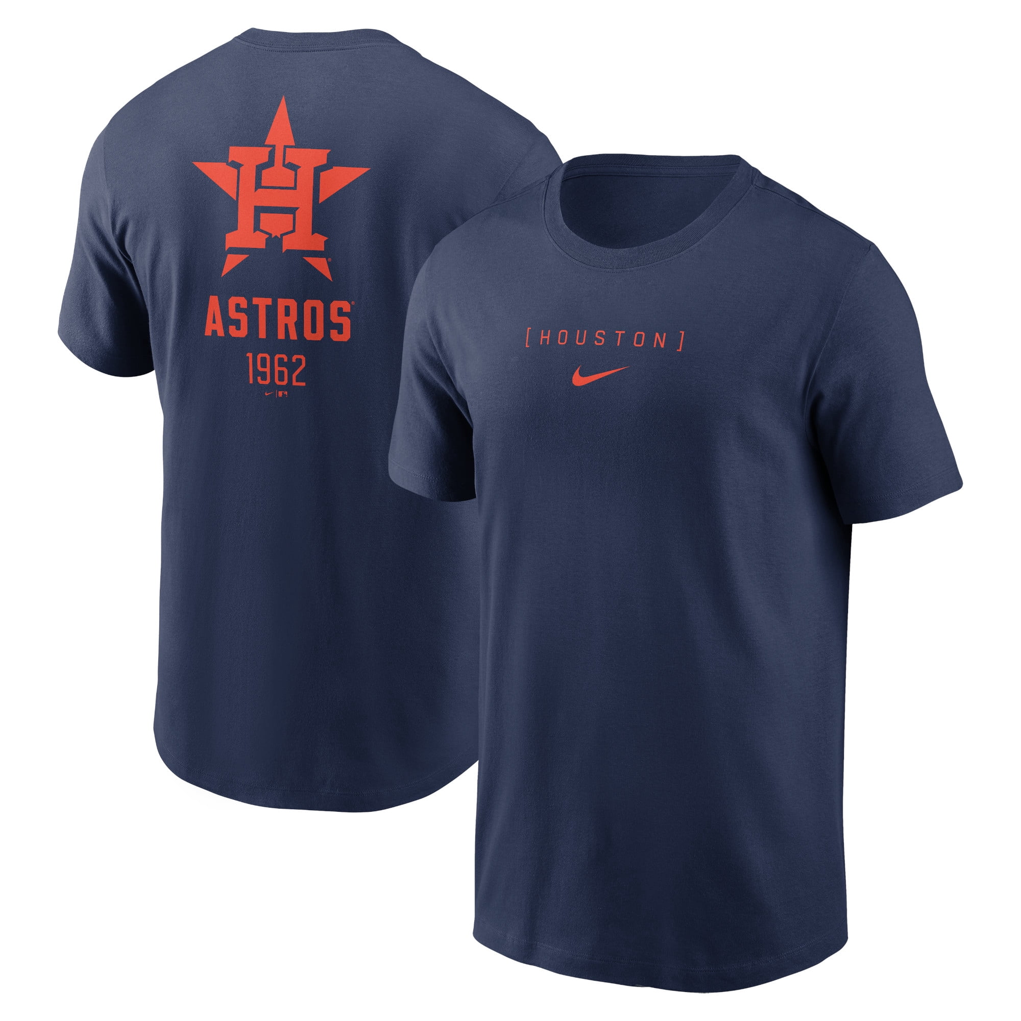 Men's Nike Navy Houston Astros Large Logo Back Stack T-Shirt - Walmart.com