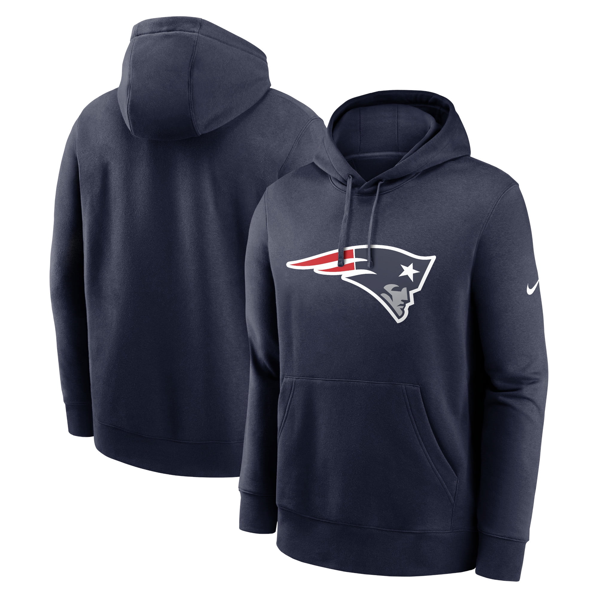 Men's Nike Navy New England Patriots Primetime-Club Logo Hoodie ...